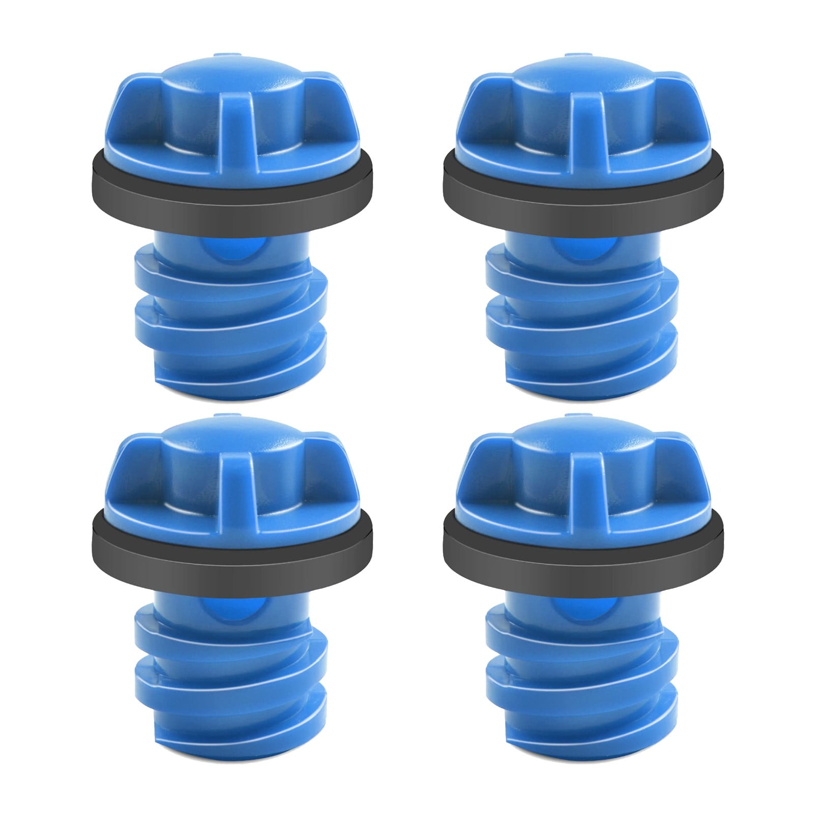 4 Pcs Blue Replacement Drain Plug with Hose Connection for Rotomolded ...