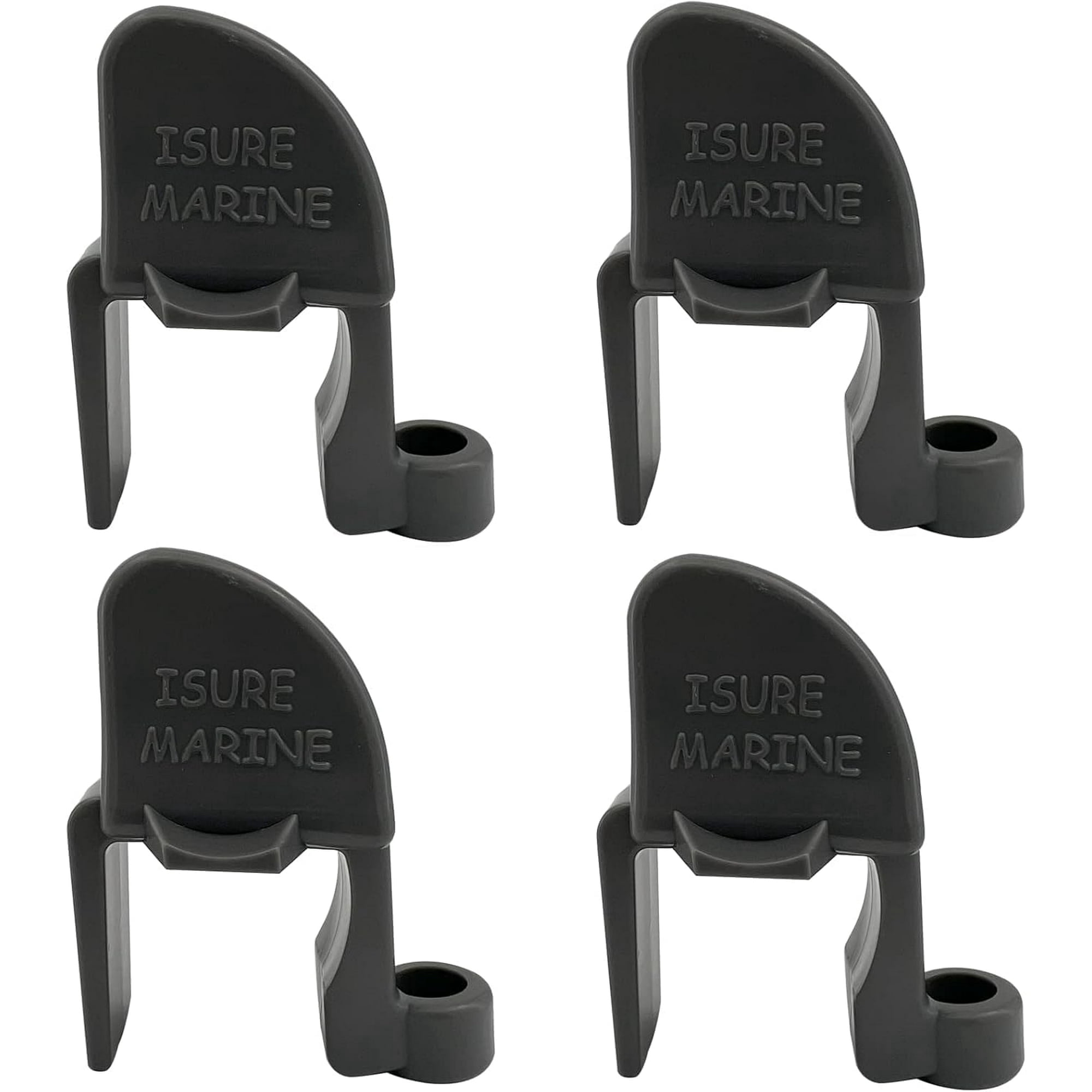 4 Pcs Boat Fender Clips， Boat Quick Adjust Pontoon Boat Square Rail ...
