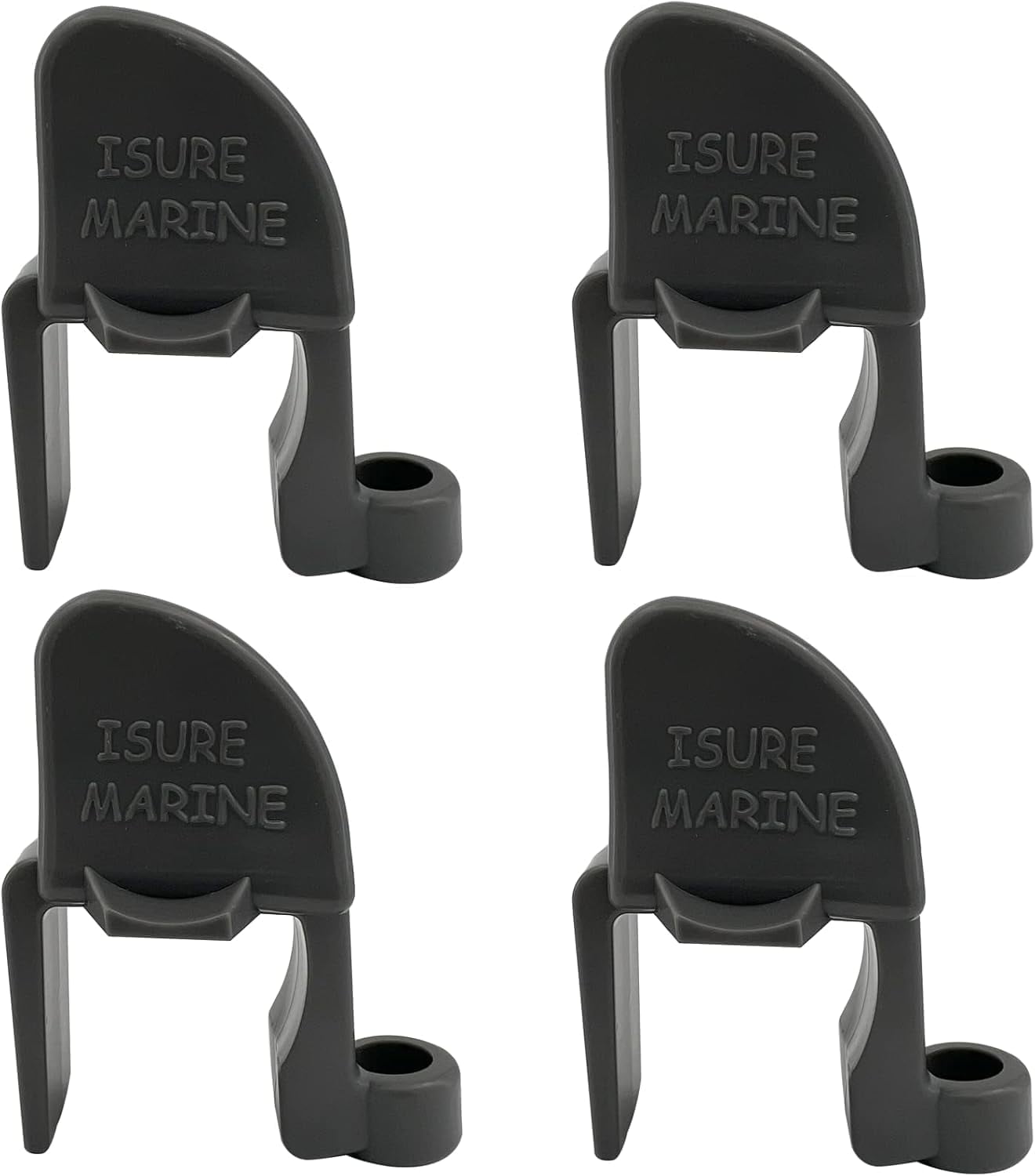 4 Pcs Boat Fender Clips， Boat Quick Adjust Pontoon Boat Square Rail ...
