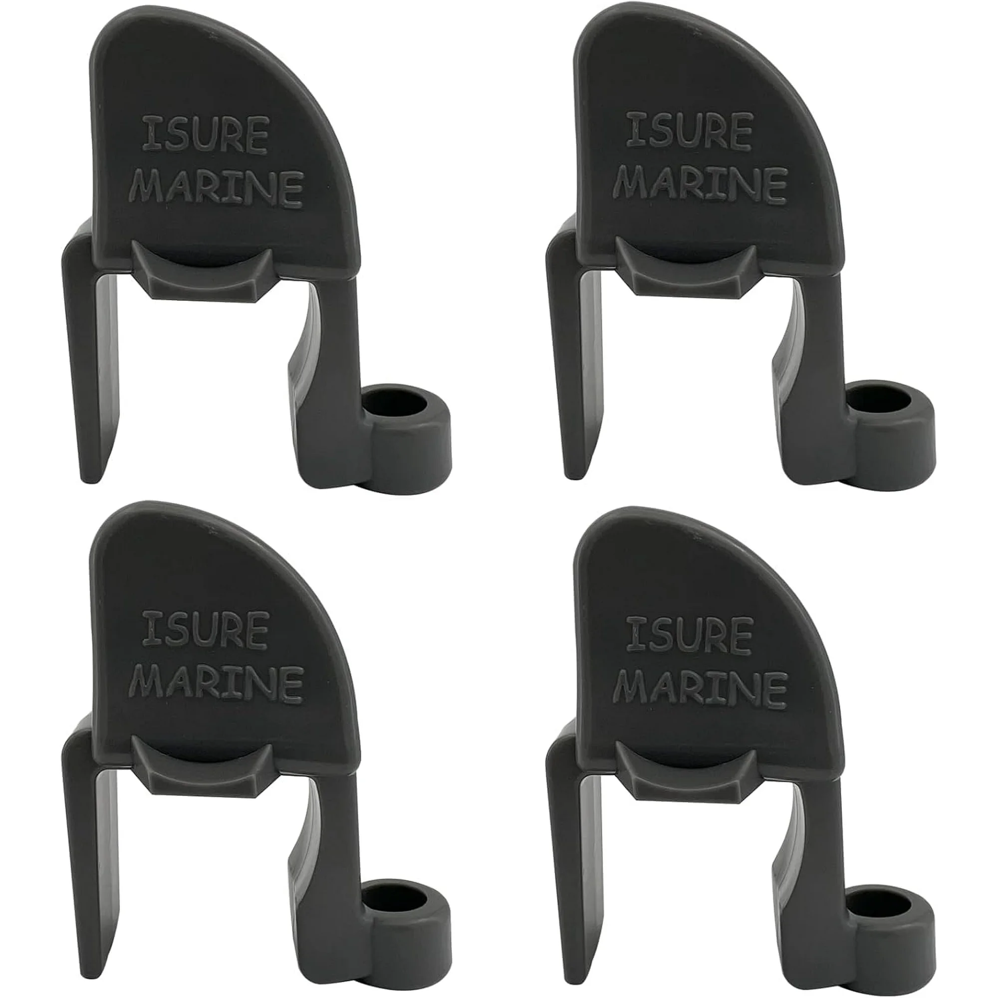 4 Pcs Boat Fender Clips Quick Adjust Pontoon Square Rail Hanger Cleats ...