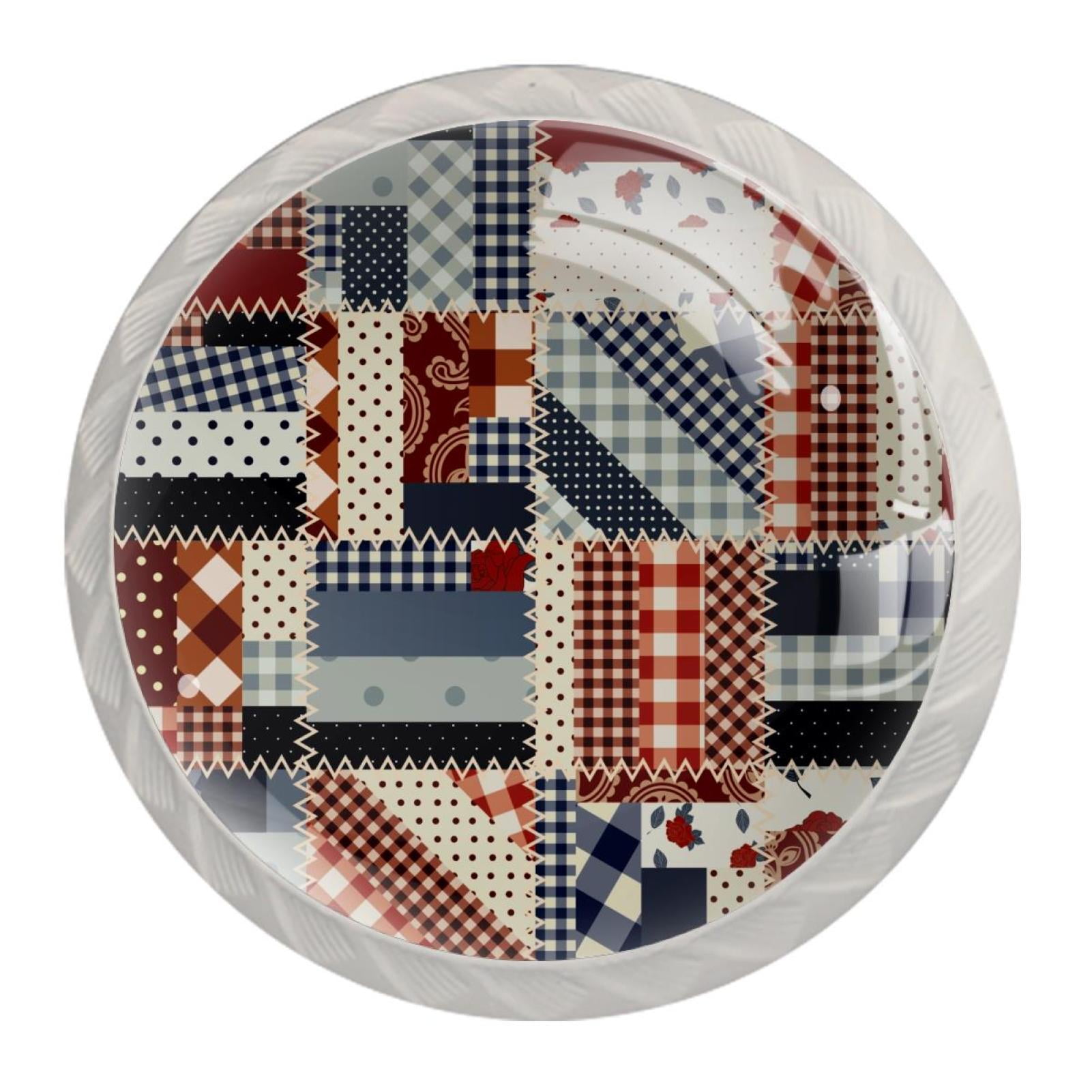 4 Pcs Bohemian Patchwork Knobs for Kitchen Cabinet Cupboard Dresser ...