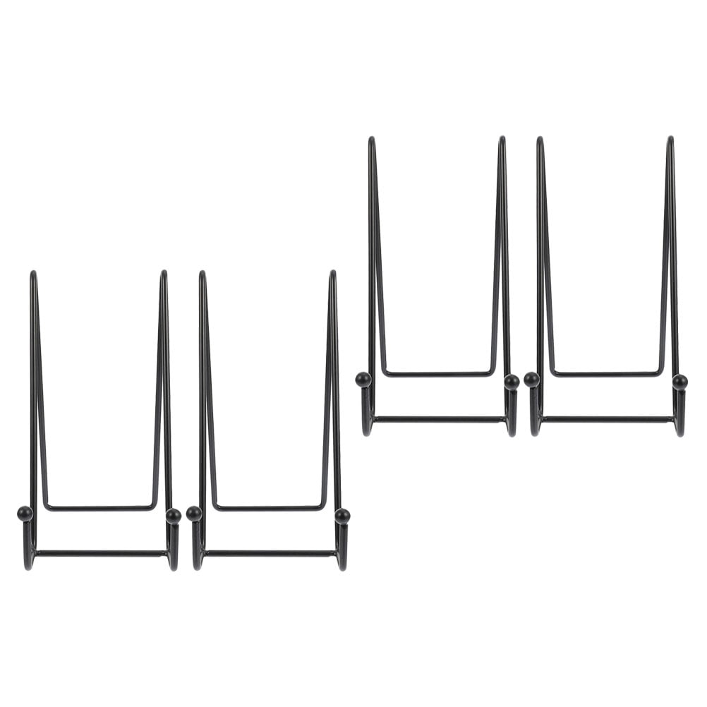 4 Pcs Book Display Brackets Iron Art Display Stands Magazine Display ...