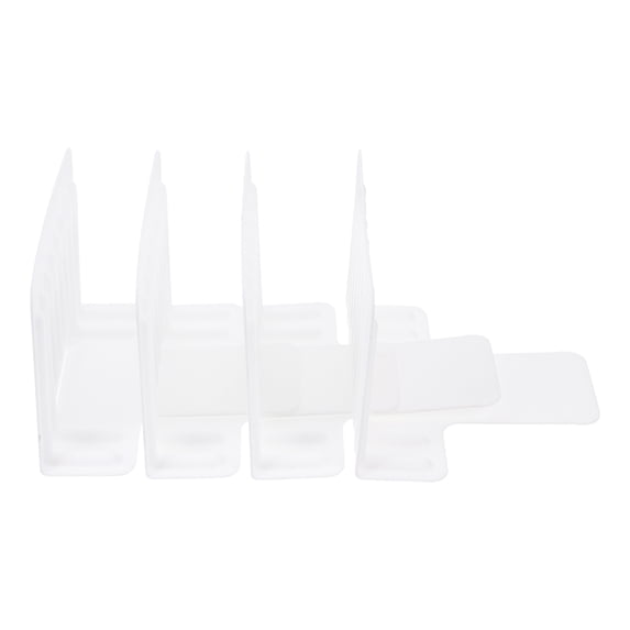 TEHAUX Partition Plate White Plastic 4Pcs Position Adjustable Kitchen ...