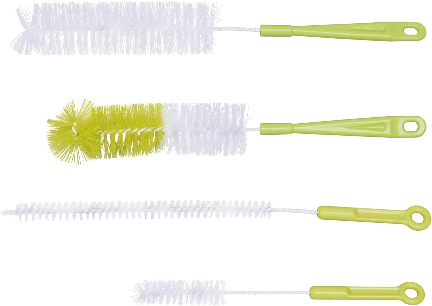 4 Pcs Bottle Cleaning Brush Set 4 Different Brushes for Cleaning Inside ...