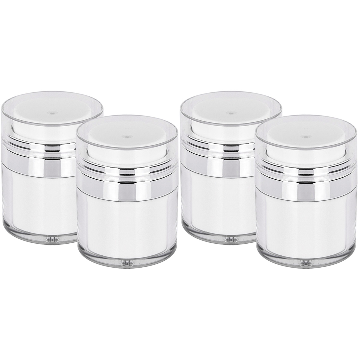 4 Pcs Bottled Airless Pump Jars Lotion Containers with Moisturizer Face ...