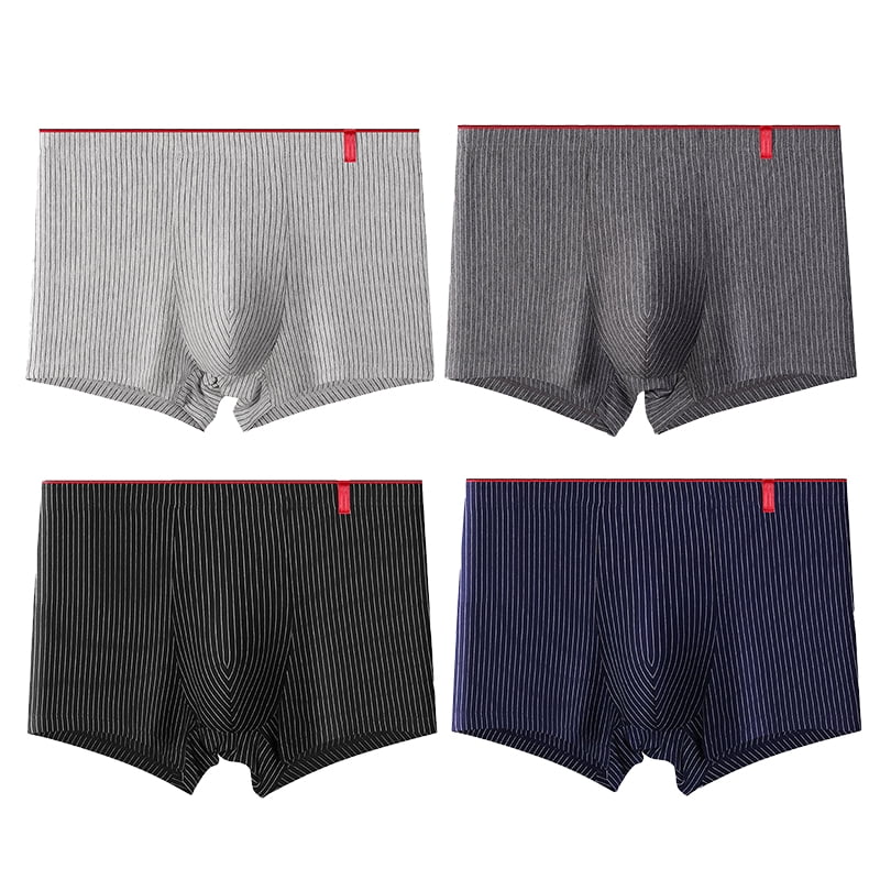 4 Pcs Boxer Men Sexy Stripe Panties Underwear Sexy Knickers for Men ...
