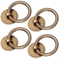 Raindrops Antique Brass Drawer Pulls - Set of 4 Brass Cabinet Handles ...