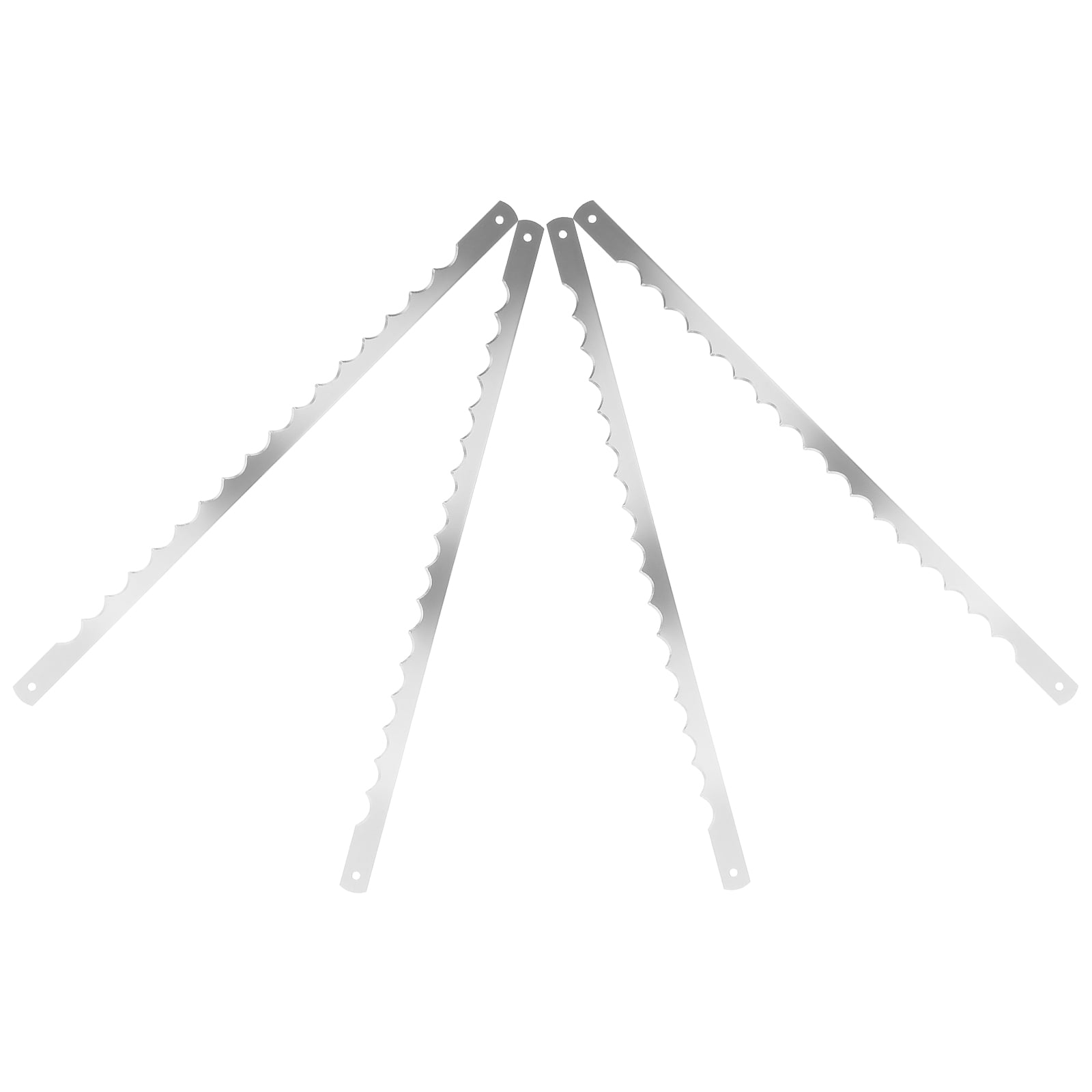 4 Pcs Bread Slicing Knife Stainless Steel Machine Accessories Loaf ...