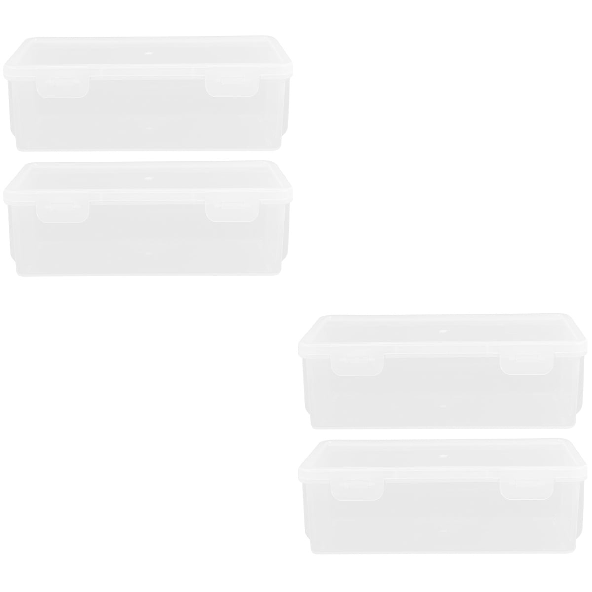 4 Pcs Bread Toast Box Leakproof Bread Holder Condiment Storage ...