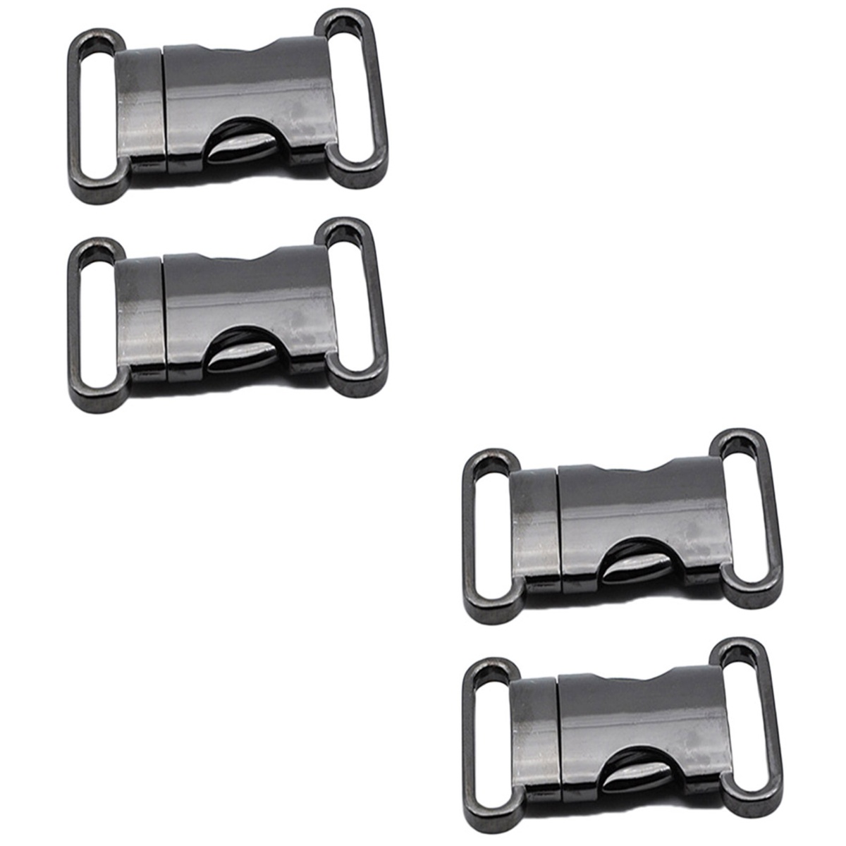 4 Pcs Buckle Webbing Side Release Buckles Adjust Metal Bride Man ...