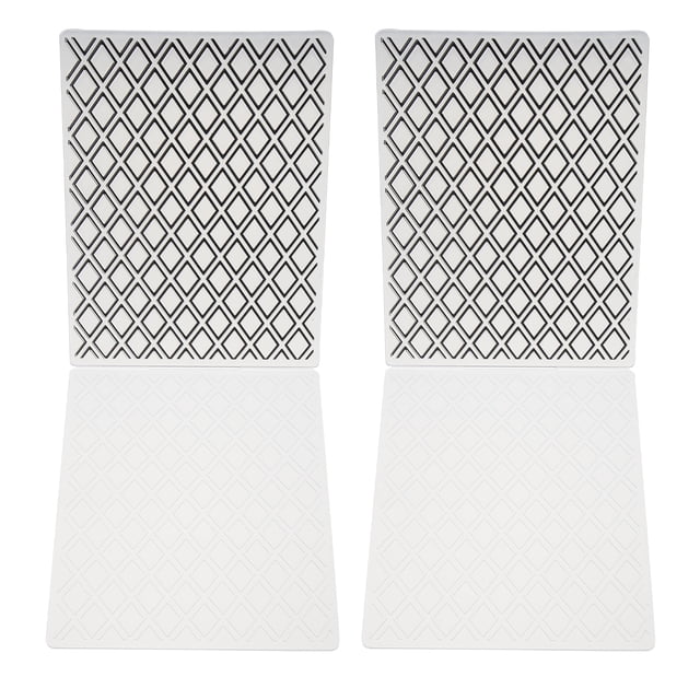 4 Pcs Bump Embossing Die Decor Embossing Folders Plastic Embossing ...