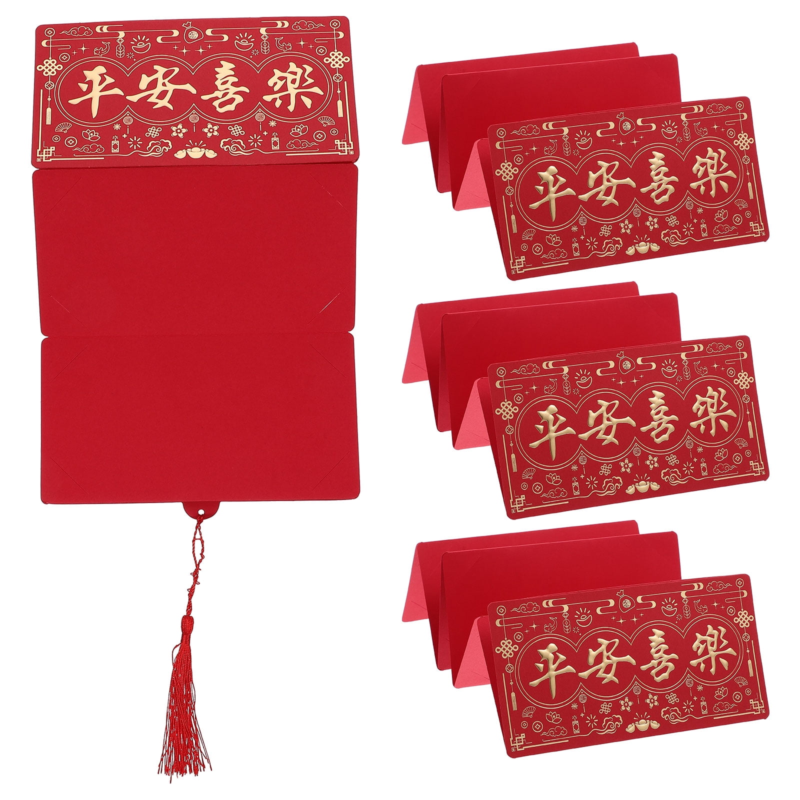 4 Pcs Bunny Gift Folding Red Envelope New Year Money Envelopes ...