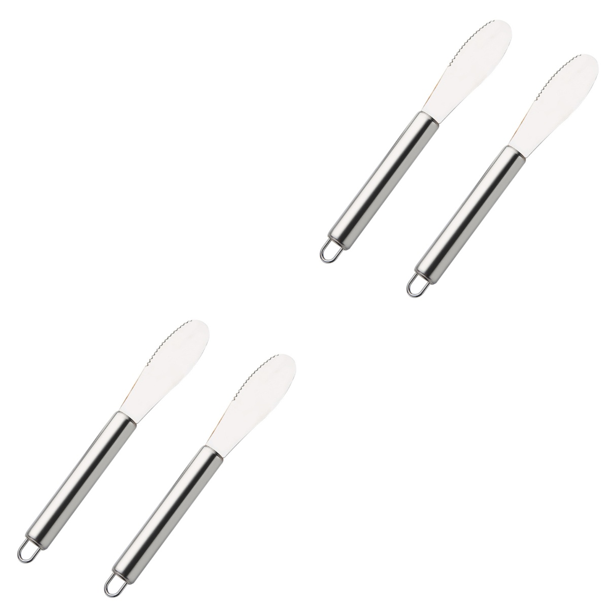 4 Pcs Butter Jam Spreader Cake Tools Sandwich Cheese Metal Spatula ...