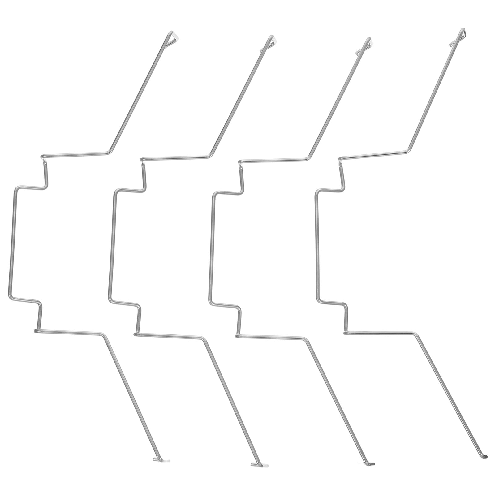 4 Pcs CPU Radiator Fan Fixing Clip Computer Heat Bracket Silver ...