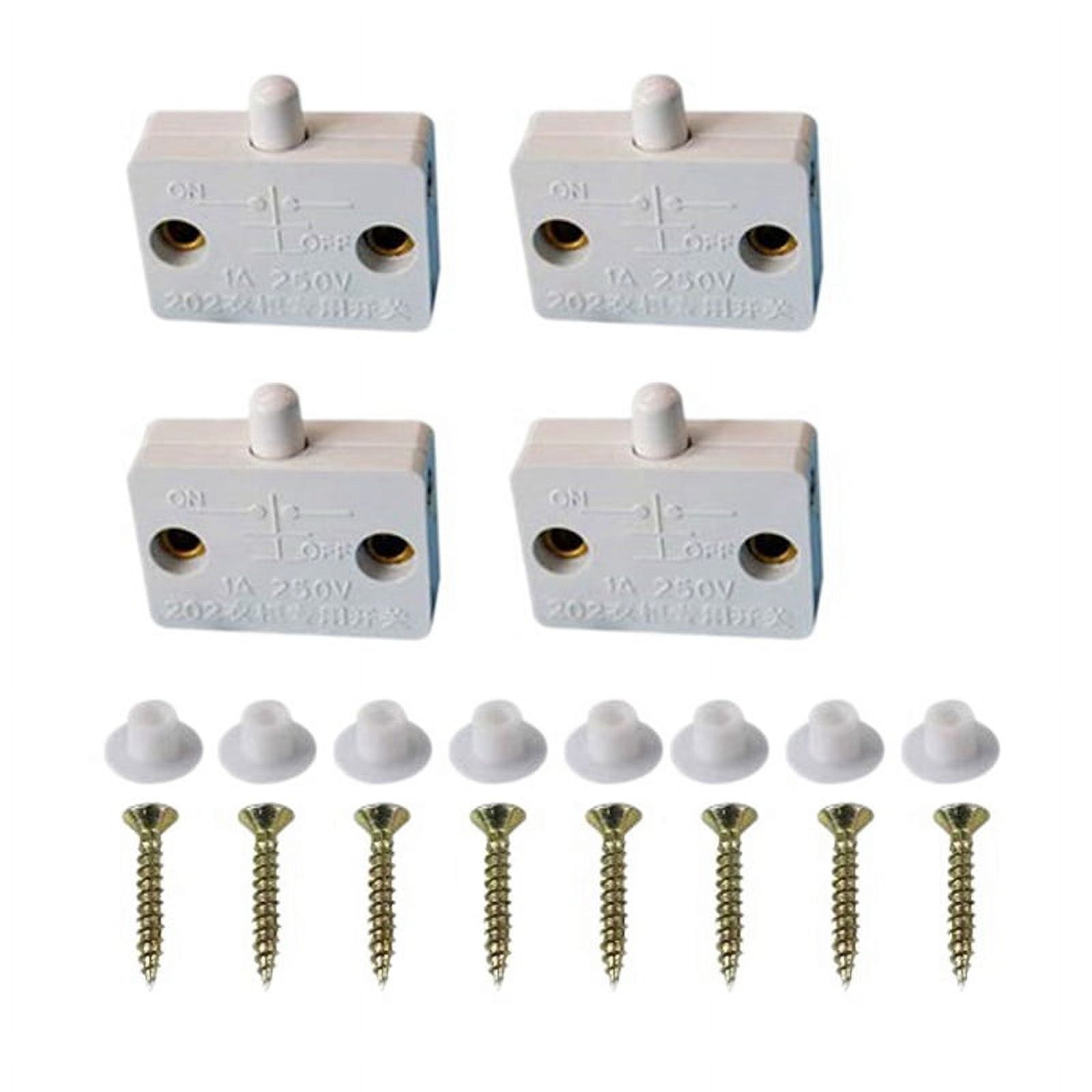 4 Pcs Cabinet Door Switch Cabinet Lamp Switch Drawers Open on Close ...