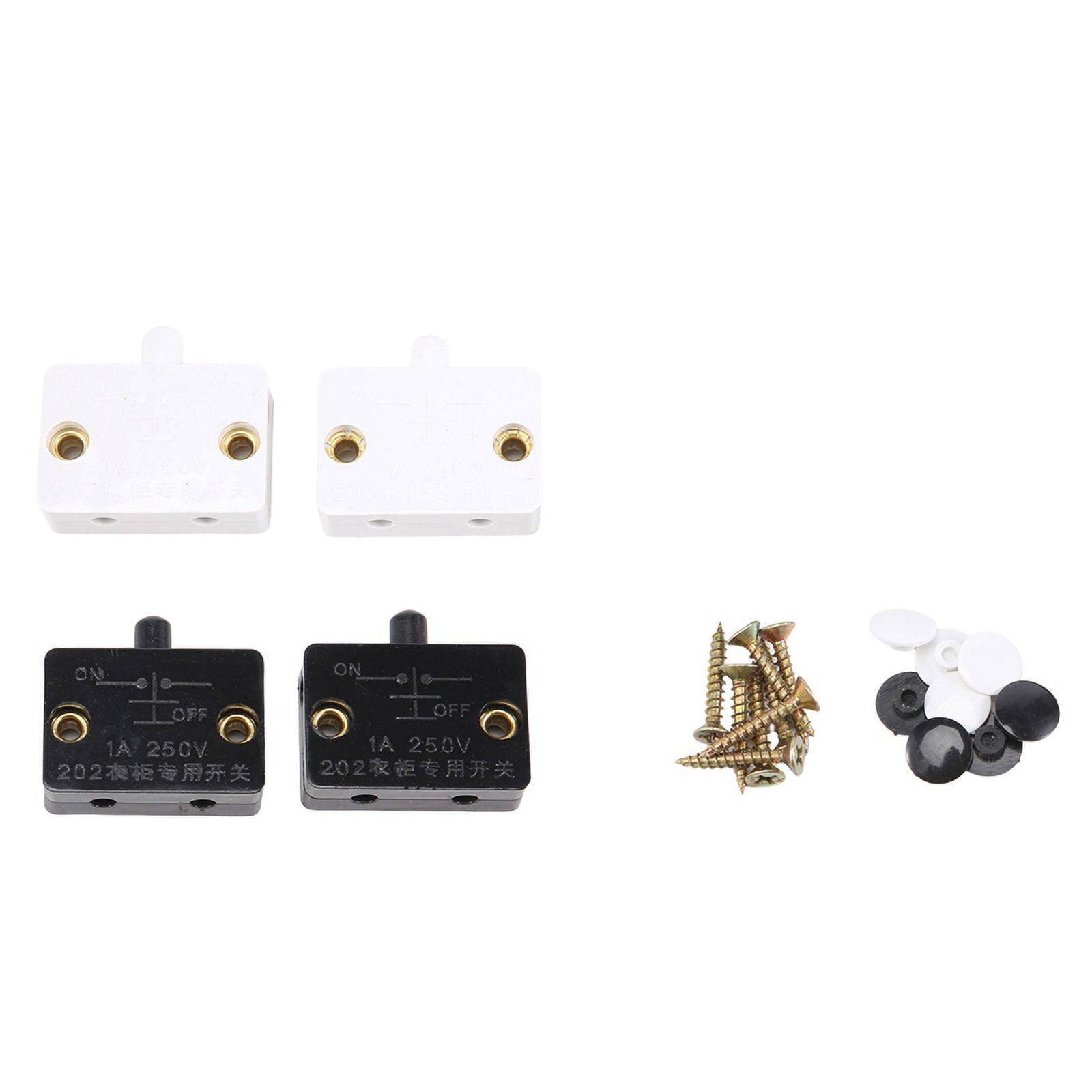 4 Pcs Cabinet Door Switch Cabinet Lamp Switch Drawers Open on Close ...