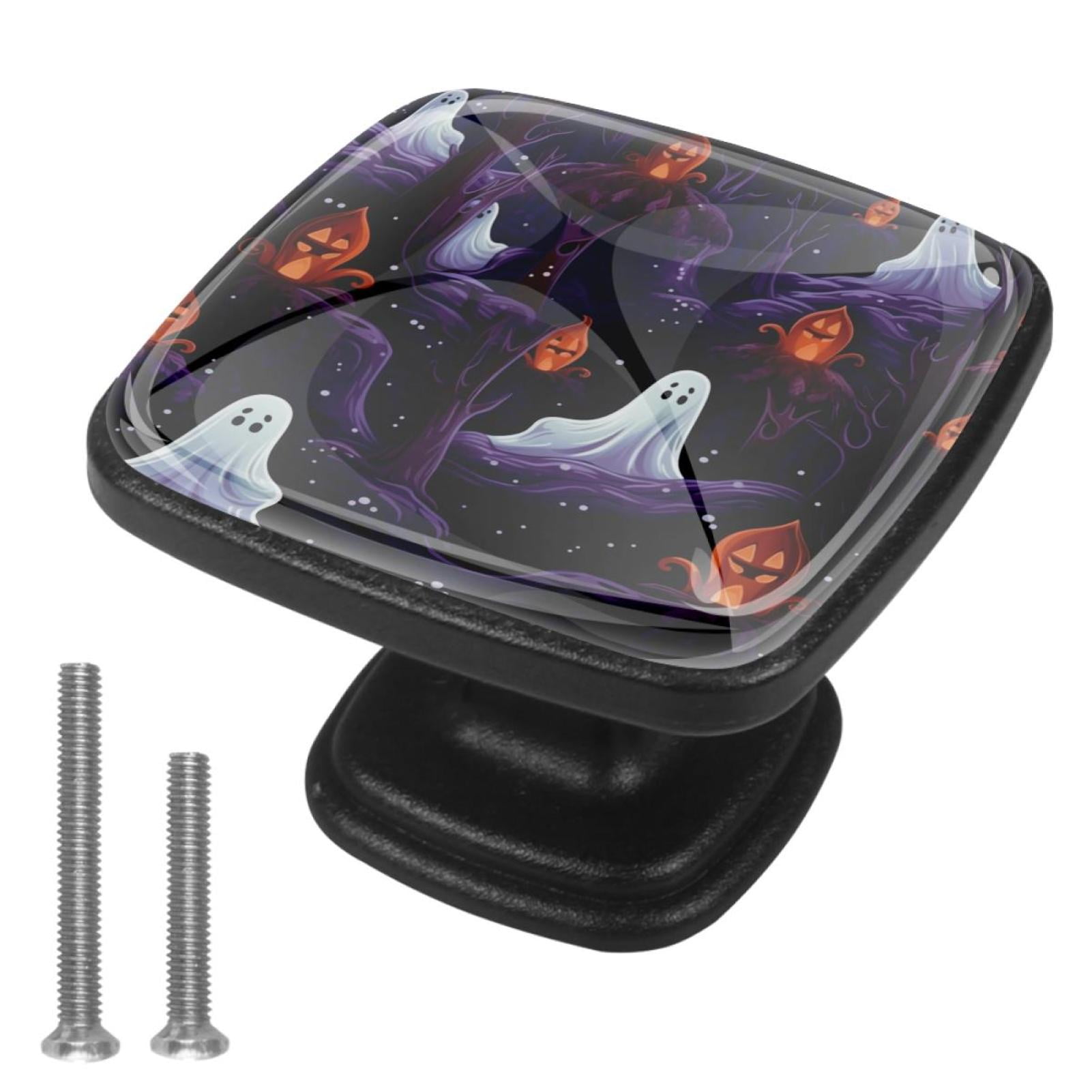 4 Pcs Cabinet Handle Drawer Pulls Halloween Ghost Knobs with Screws ...