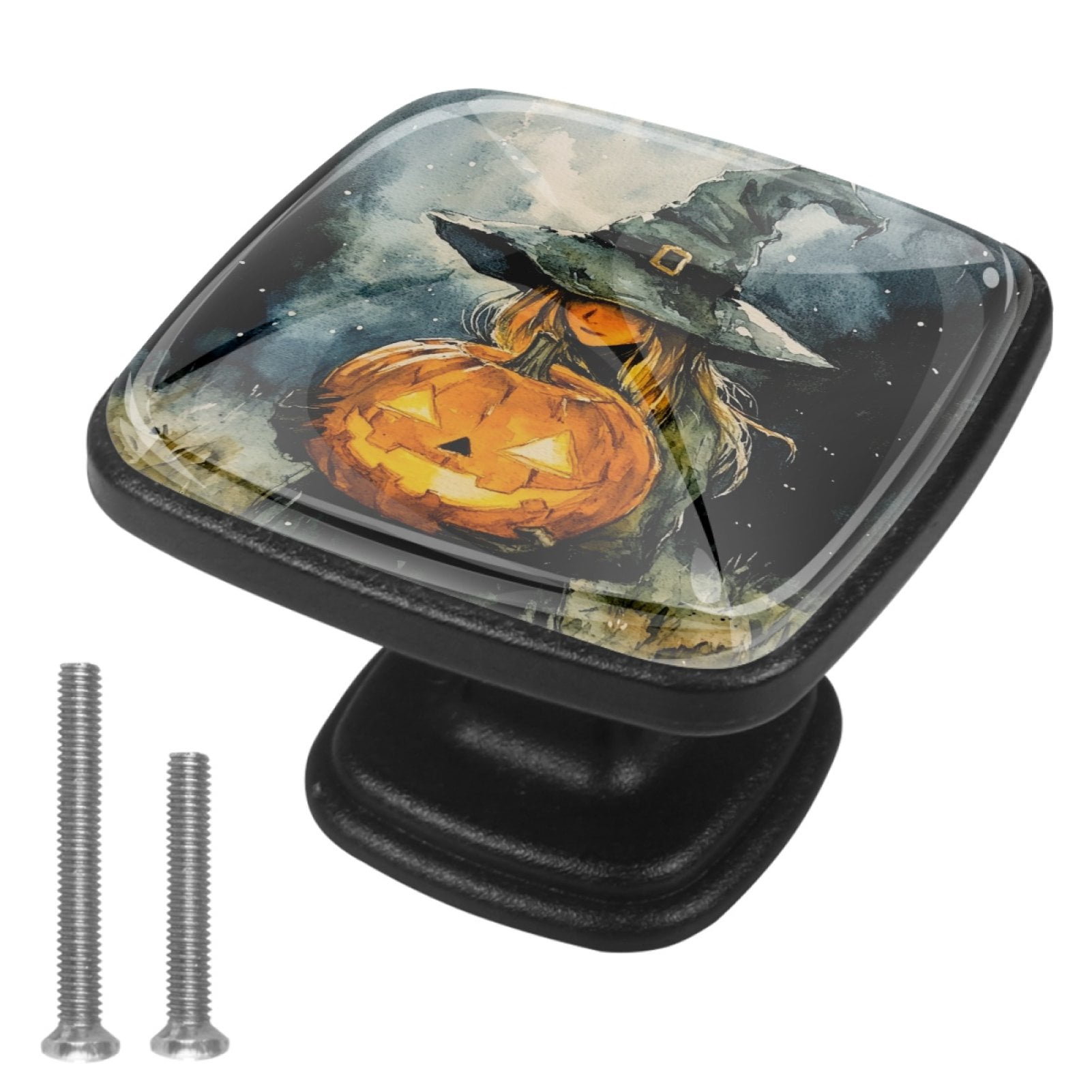 4 Pcs Cabinet Handle Drawer Pulls Halloween Pumpkin Knobs with Screws ...