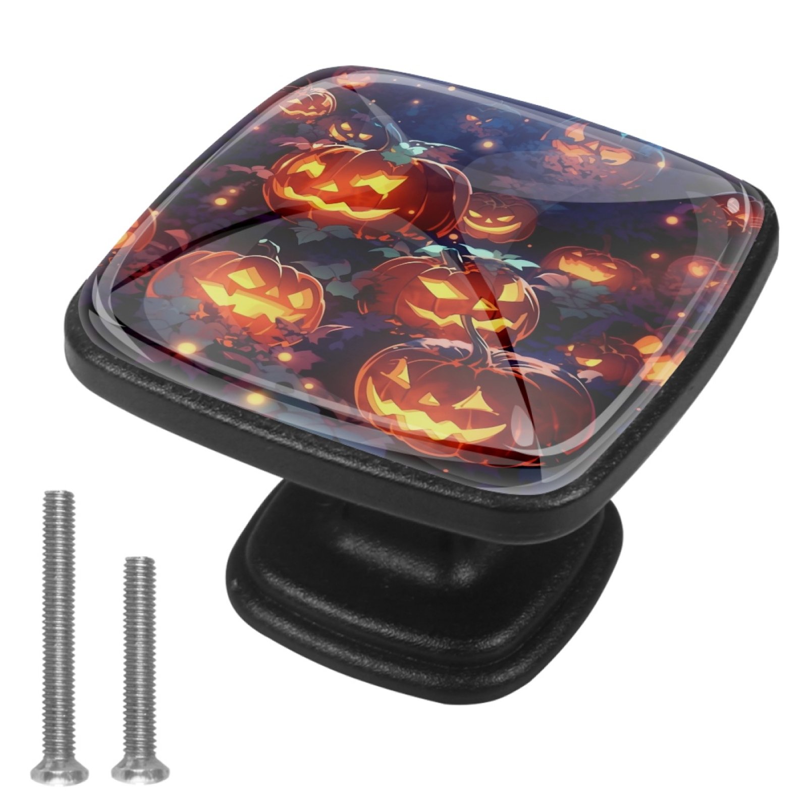 4 Pcs Cabinet Handle Drawer Pulls Halloween Pumpkin Knobs with Screws ...