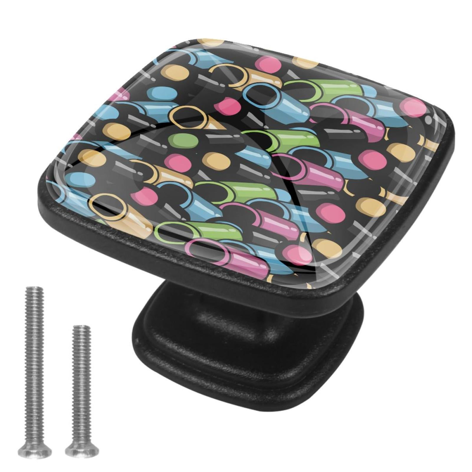 4 Pcs Cabinet Handle Drawer Pulls Licorice Candies Knobs with Screws ...