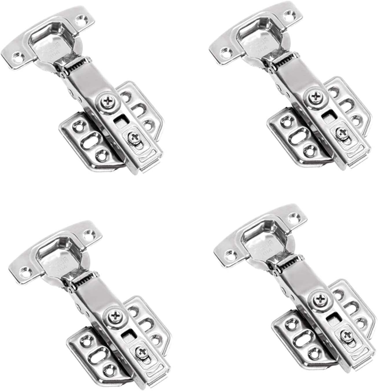 4 Pcs Cabinet Hinges, Soft Close Doors Window Hinge, Concealed ...