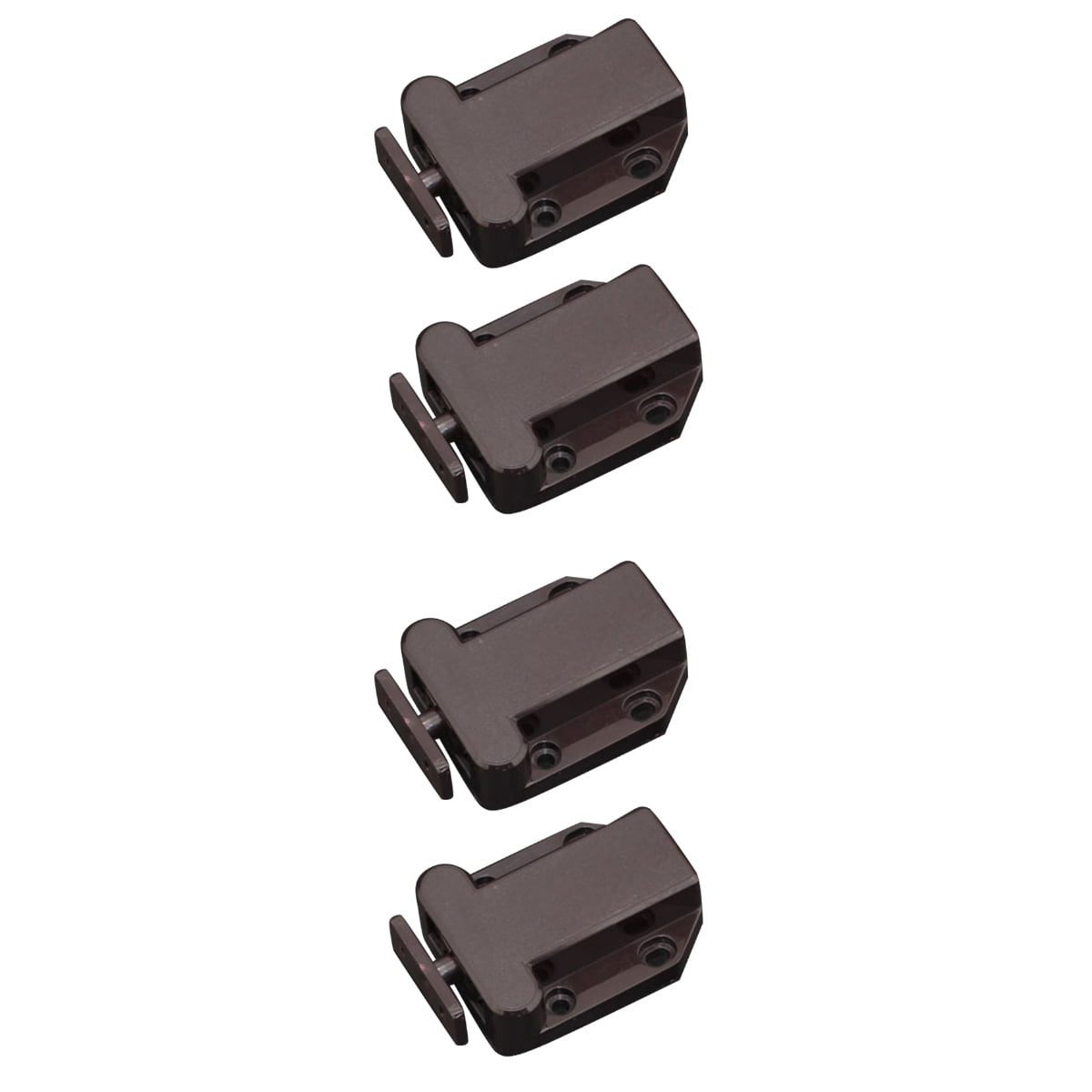 4 Pcs Cabinet Latch Gate Lock Wardrobe Stopper Press Drawer Child ...