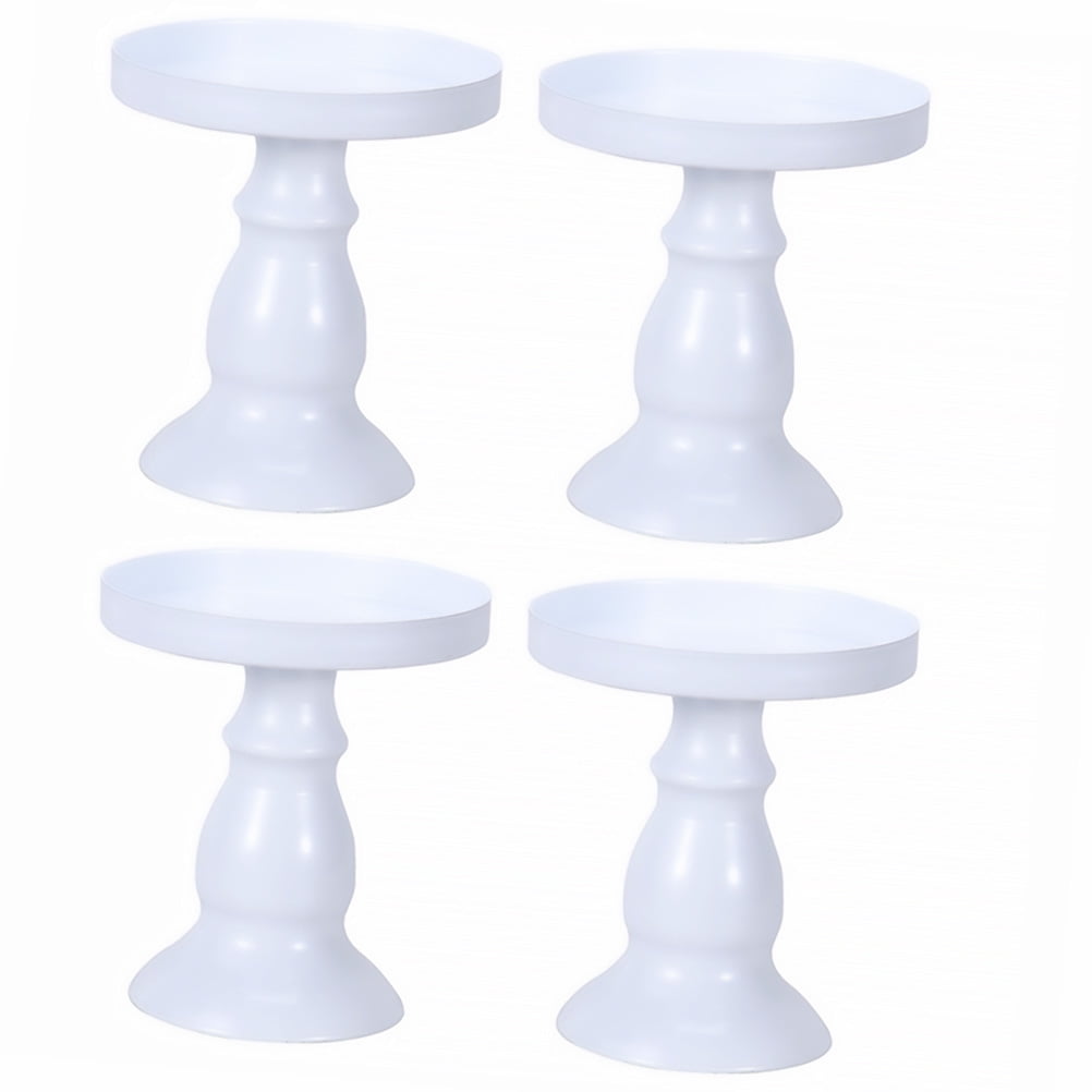 4 Pcs Cake Stand Wedding Stands Display Tray Delicate White - Walmart.com