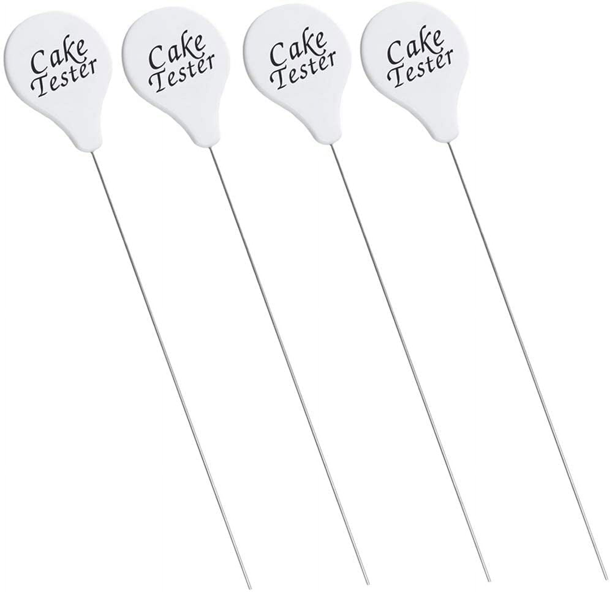 4 Pcs Cake Tester Stainless Steel Cake Test Pins Reusable Probe Skewer ...