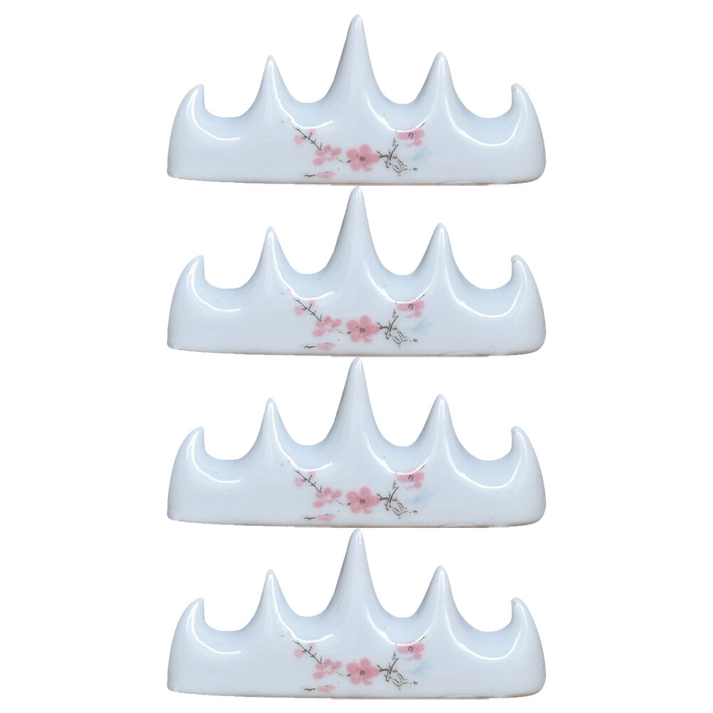 4 Pcs Calligraphy Brush Holder Ceramic Pen Rest Ink Pens Oblique Work ...