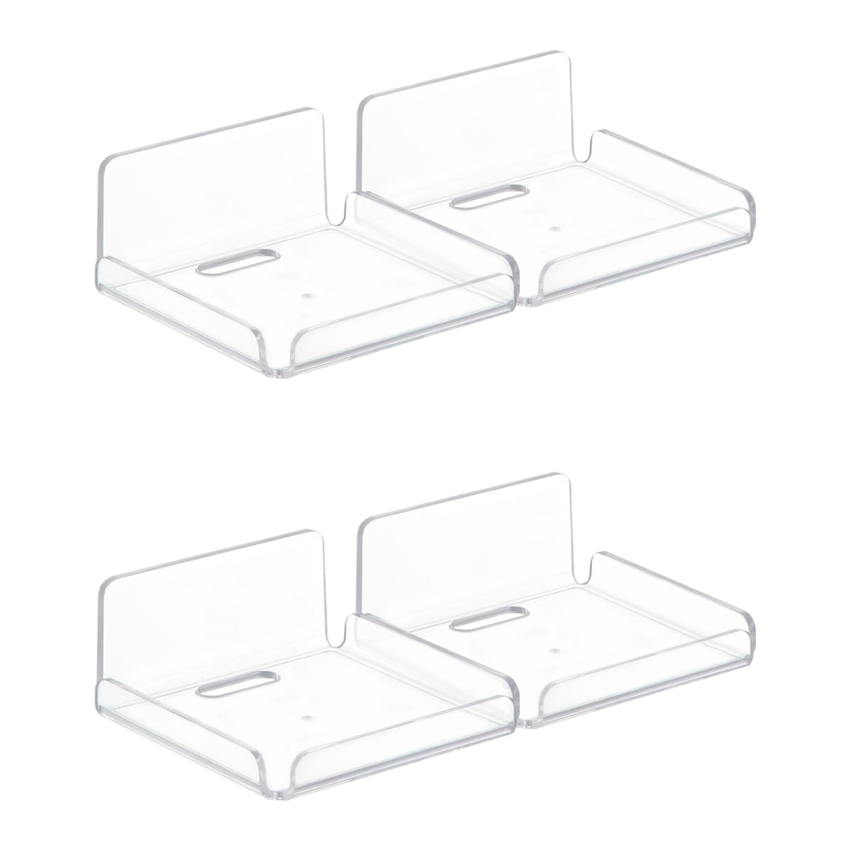 4 Pcs Camera Bracket for Kids Bookshelf Floating Wall Acrylic Webcam No Punching Storage Child ...