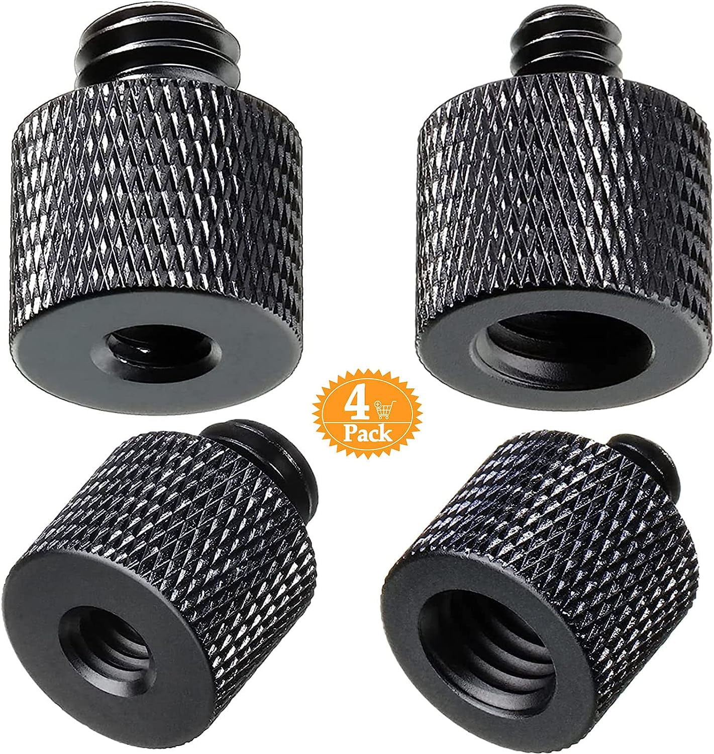 4 Pcs Camera Screw Adapter Thread, 1/4" Male To 3/8" Female And 3/8 ...