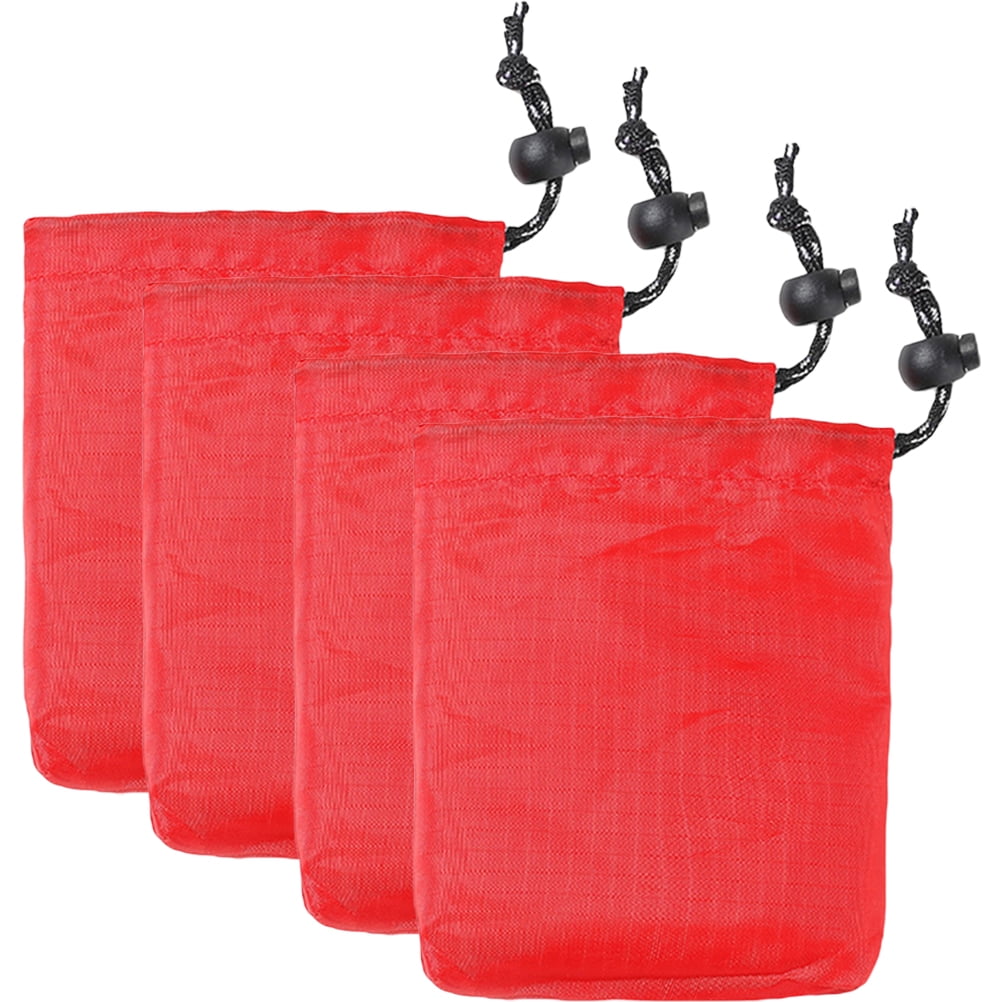 TABLZONE Durable Red Drawstring Pouches for Camping and Small Item ...