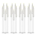 4 Pcs Candelabra Centerpieces Clear Taper Candle Candlestick Holder , 5 ...