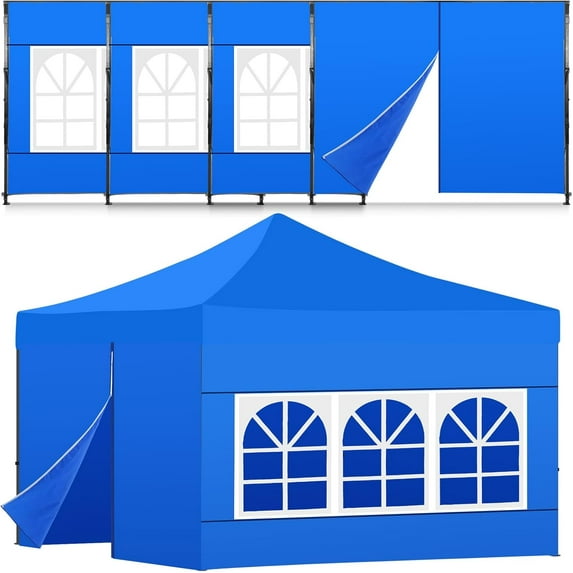 4 Pcs Canopy Sidewalls for 10x10 Canopy Frame Including 3 Pcs Sidewall ...