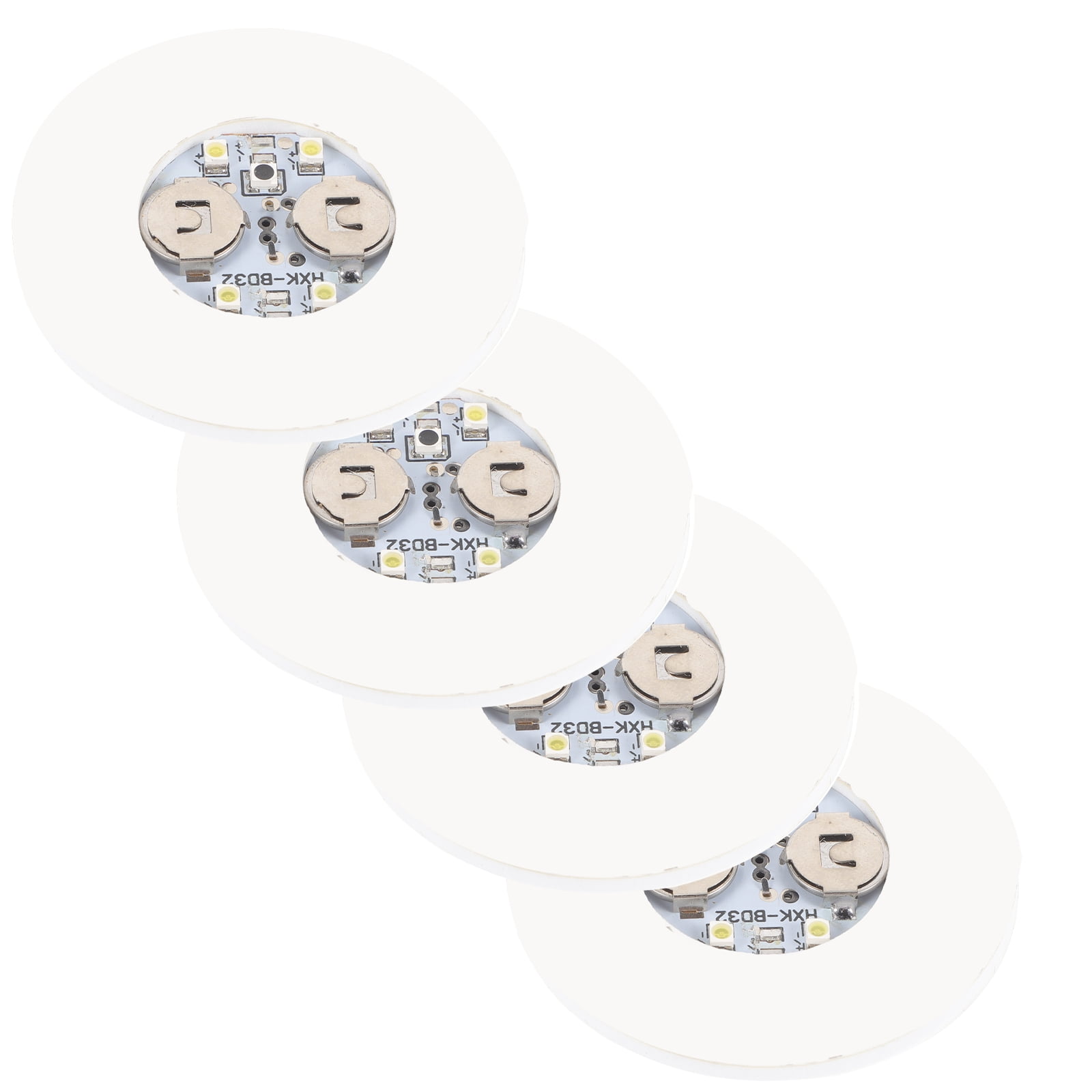 4 Pcs Car Coasters Wedding Decorations for Ceremony Bar Supplies LED ...