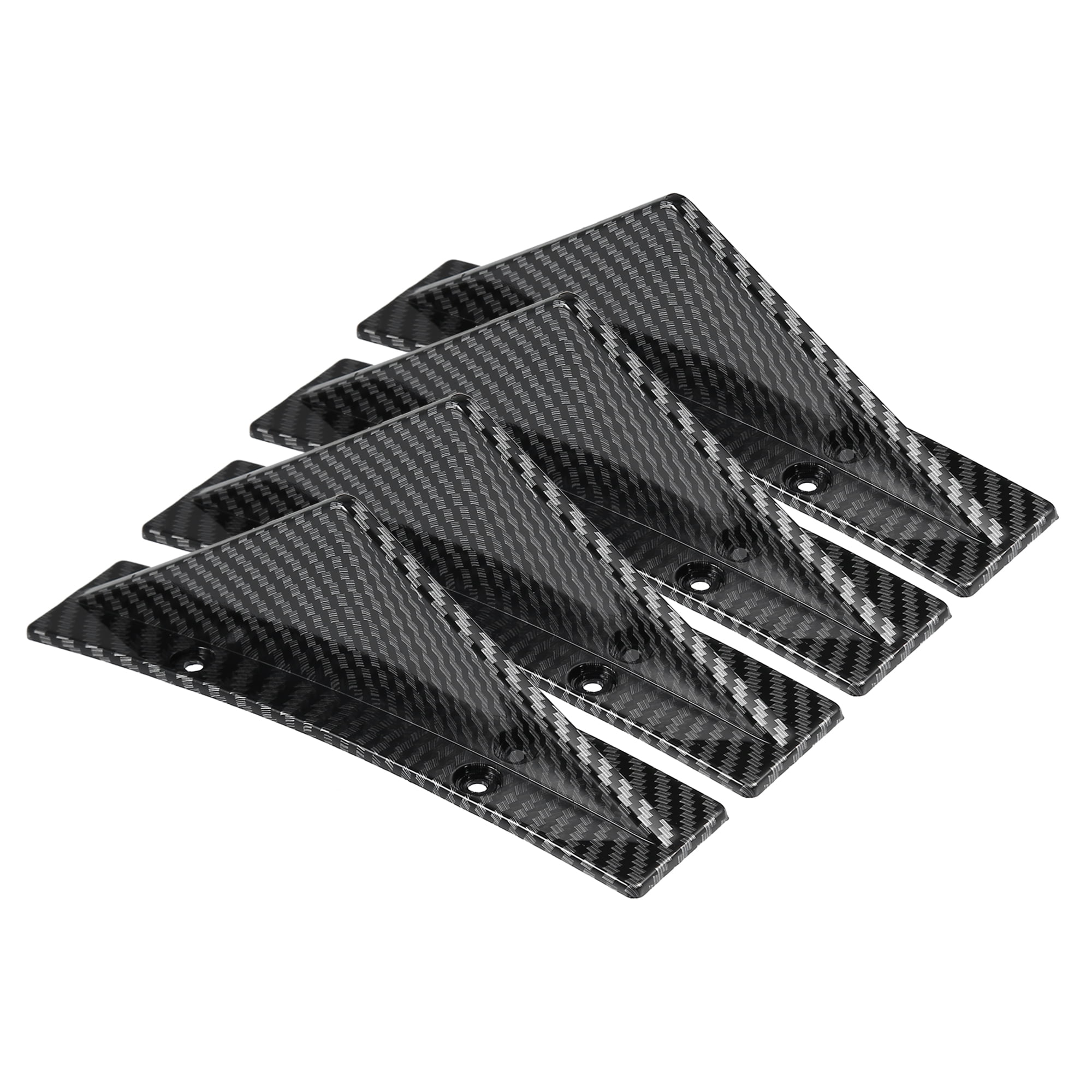 4 Pcs Car Diffuser Universal Shark Fin Spoilers Rear Spoiler Wing ...