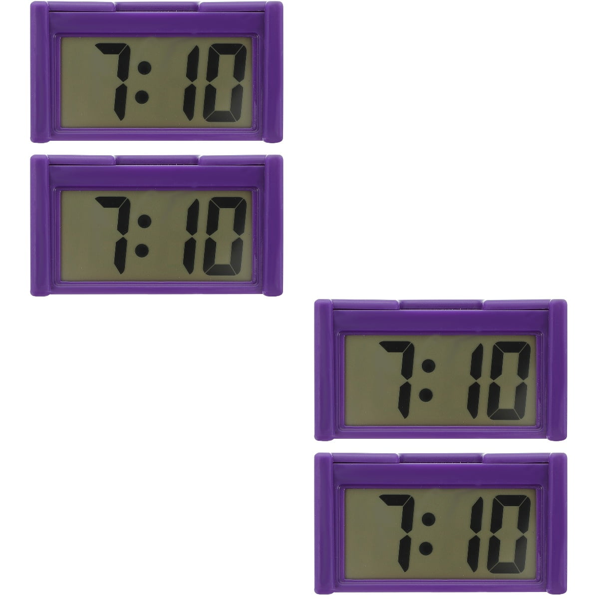 4 Pcs Car Electronic Watch Dashboard Clock Alarms Auto Accessory ...