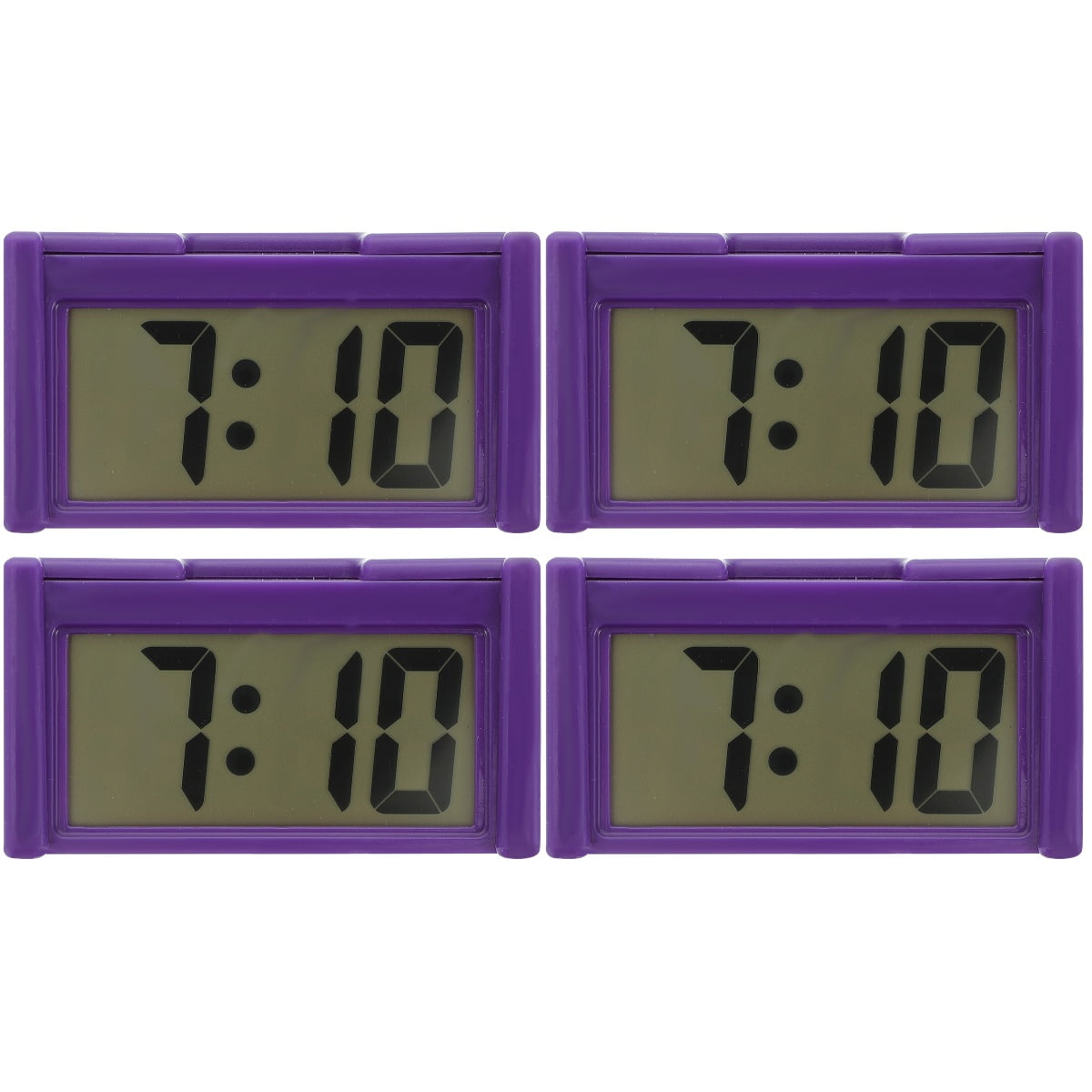 4 Pcs Car Electronic Watch Mini Clock Dash for Auto Digital Dashboard ...
