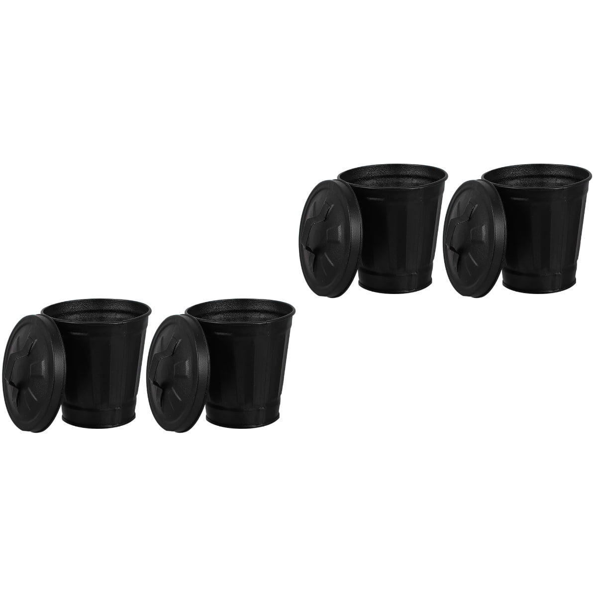 4 Pcs Car Garbage Can Plant Pots Table Waste Bin Mini Trash Nursery ...