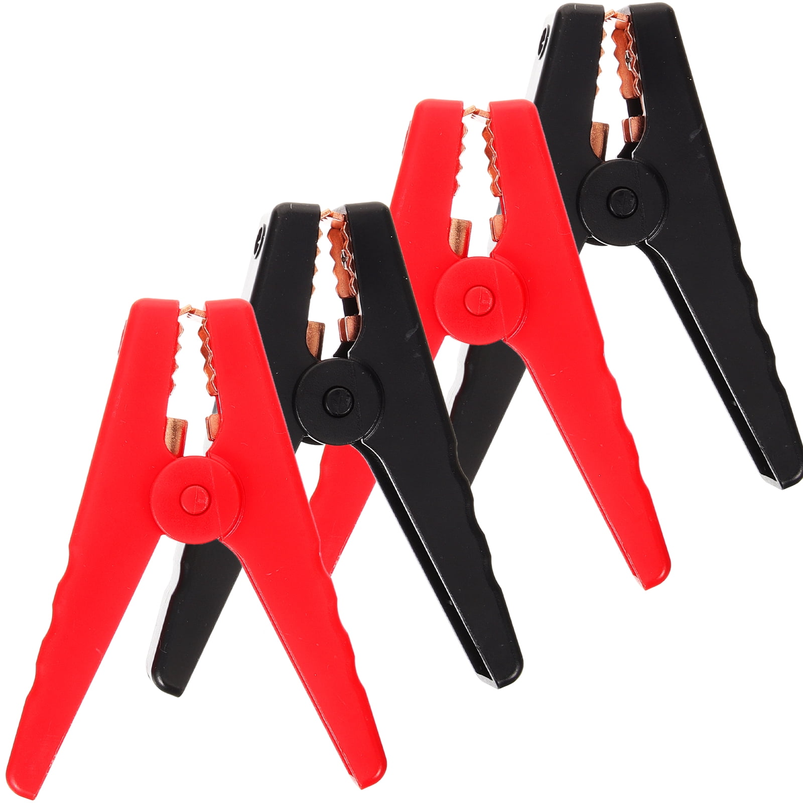 FUEENIRVA Jumper Cable Clips Jumper Cable Clamp Black Copper 4pcs ...