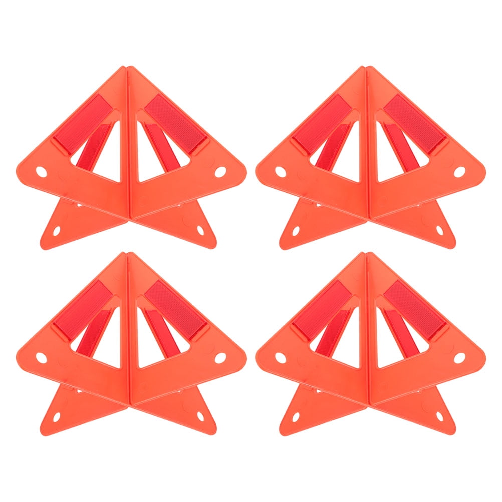 4 Pcs Car Reflective Warning Stand Road Safety Kit Safety Emergency ...