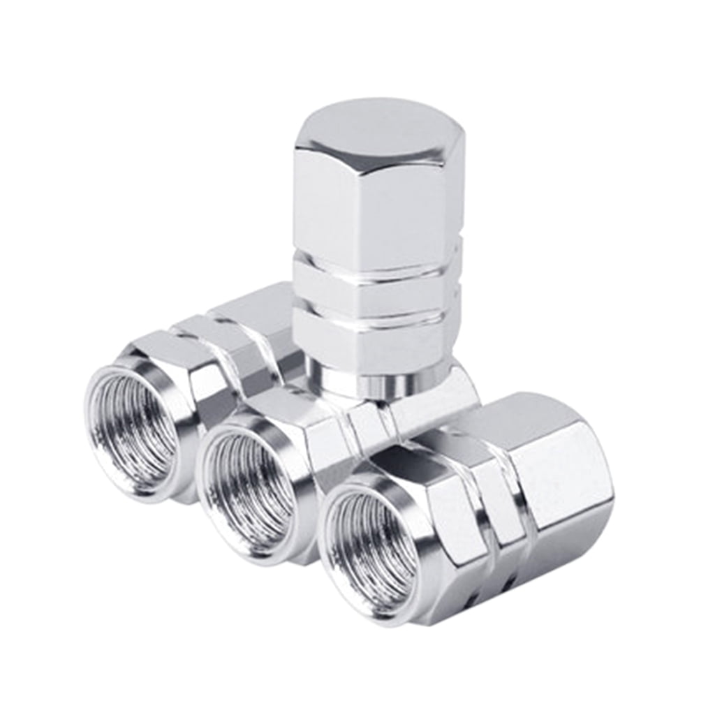 4 Pcs Car Tire Valves Stem Caps Bolt-in Alloy Leakproof Dustproof Wheel ...