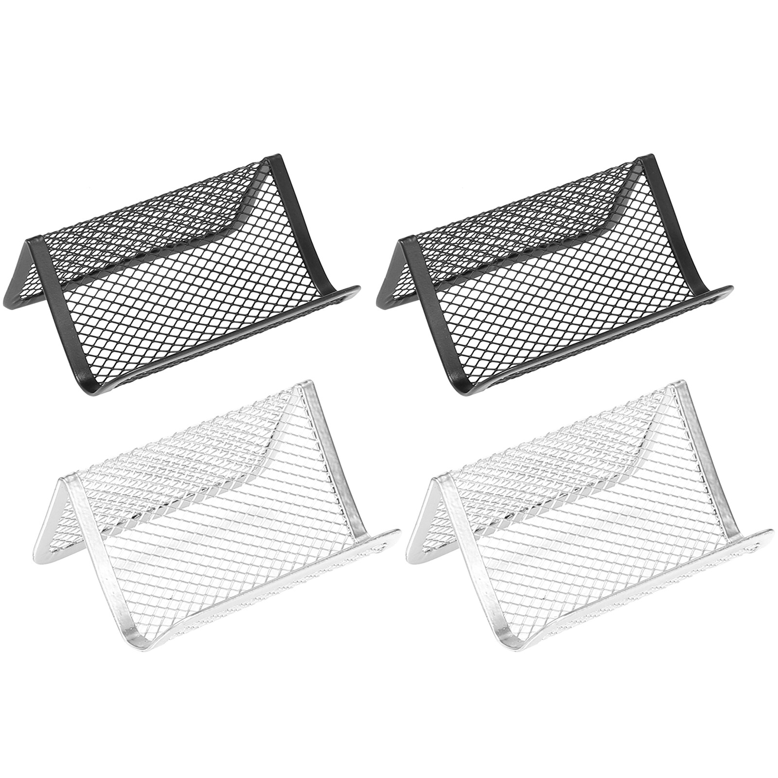 4 Pcs Barbed Wire Rack Office Supplies Playing Card Case Desktop Stand ...