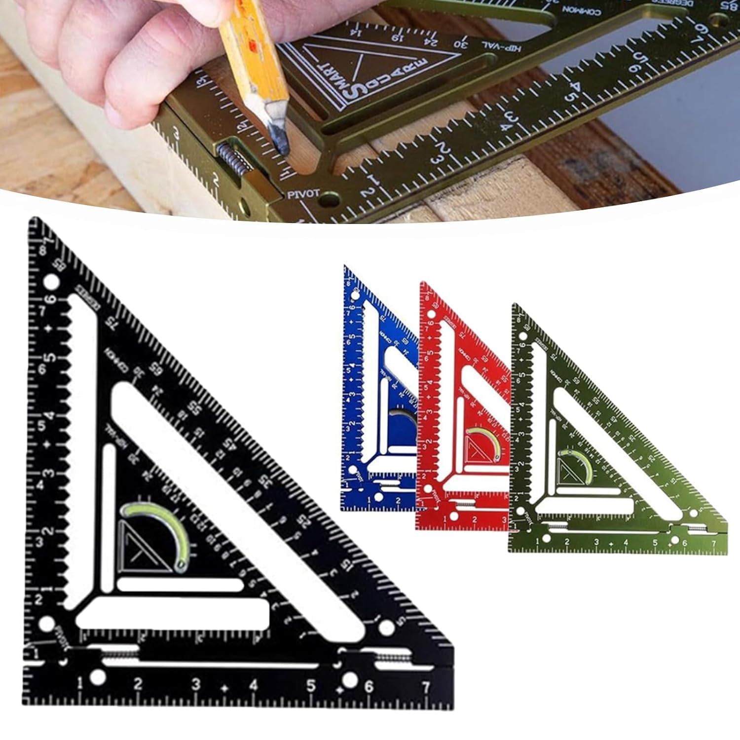 4 Pcs Carpenters Innovative Framing Square Tool, Adjustable Carpentry ...