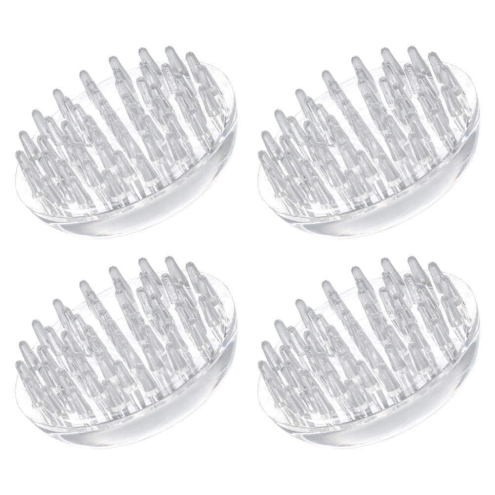 4pcs Clear Spiked Furniture Cup Caster Protectors Adhesive Round ...