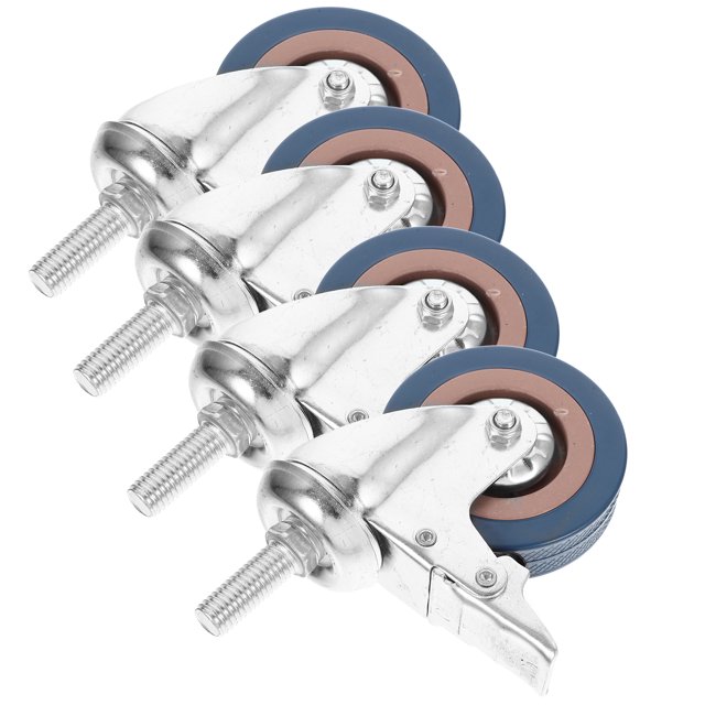 4 Pcs Cart with Wheels Caster Wheels Light Trolleys Trolley Chair Size ...