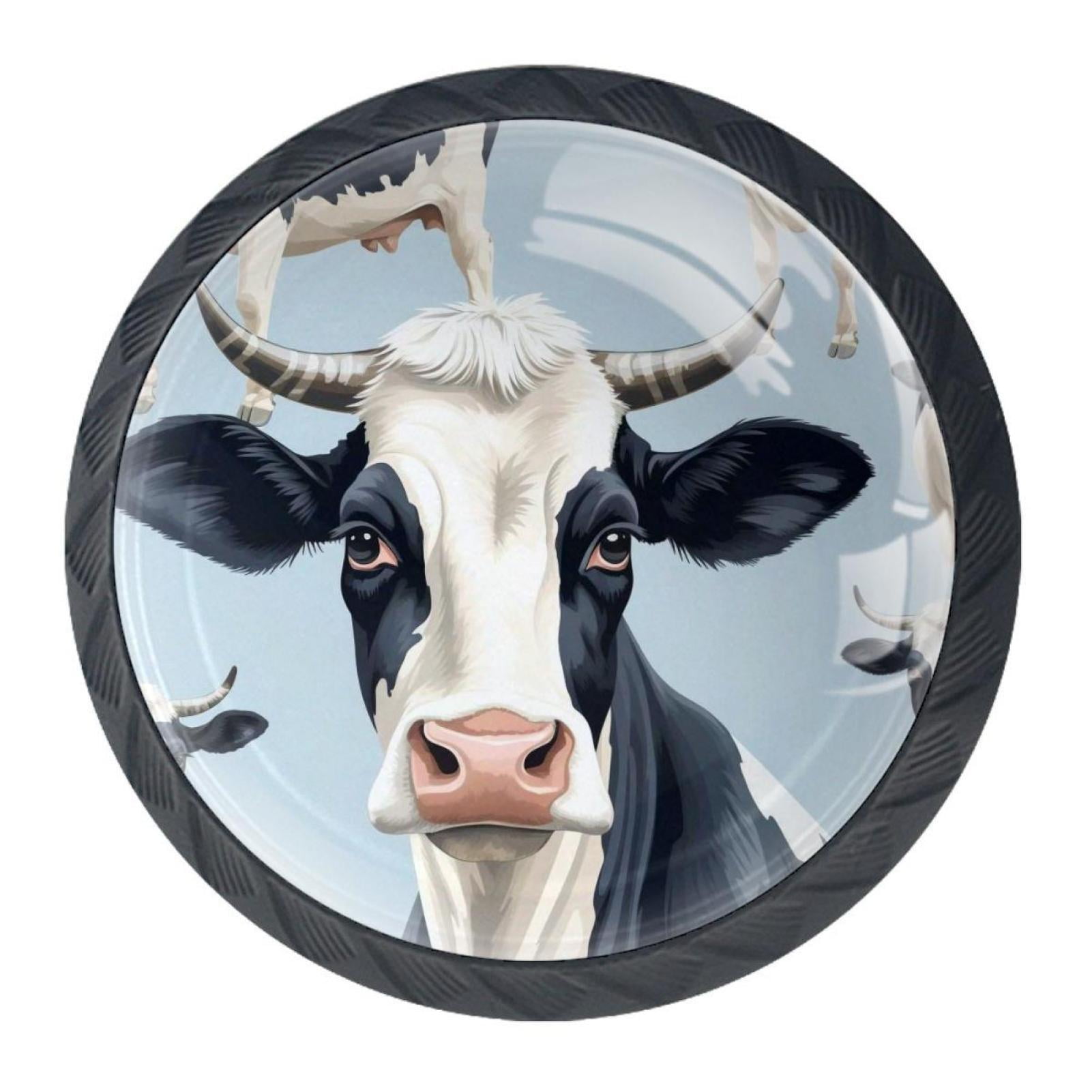 4 Pcs Cartoon Cow Knobs for Kitchen Cabinet Cupboard Dresser Bookcase ...