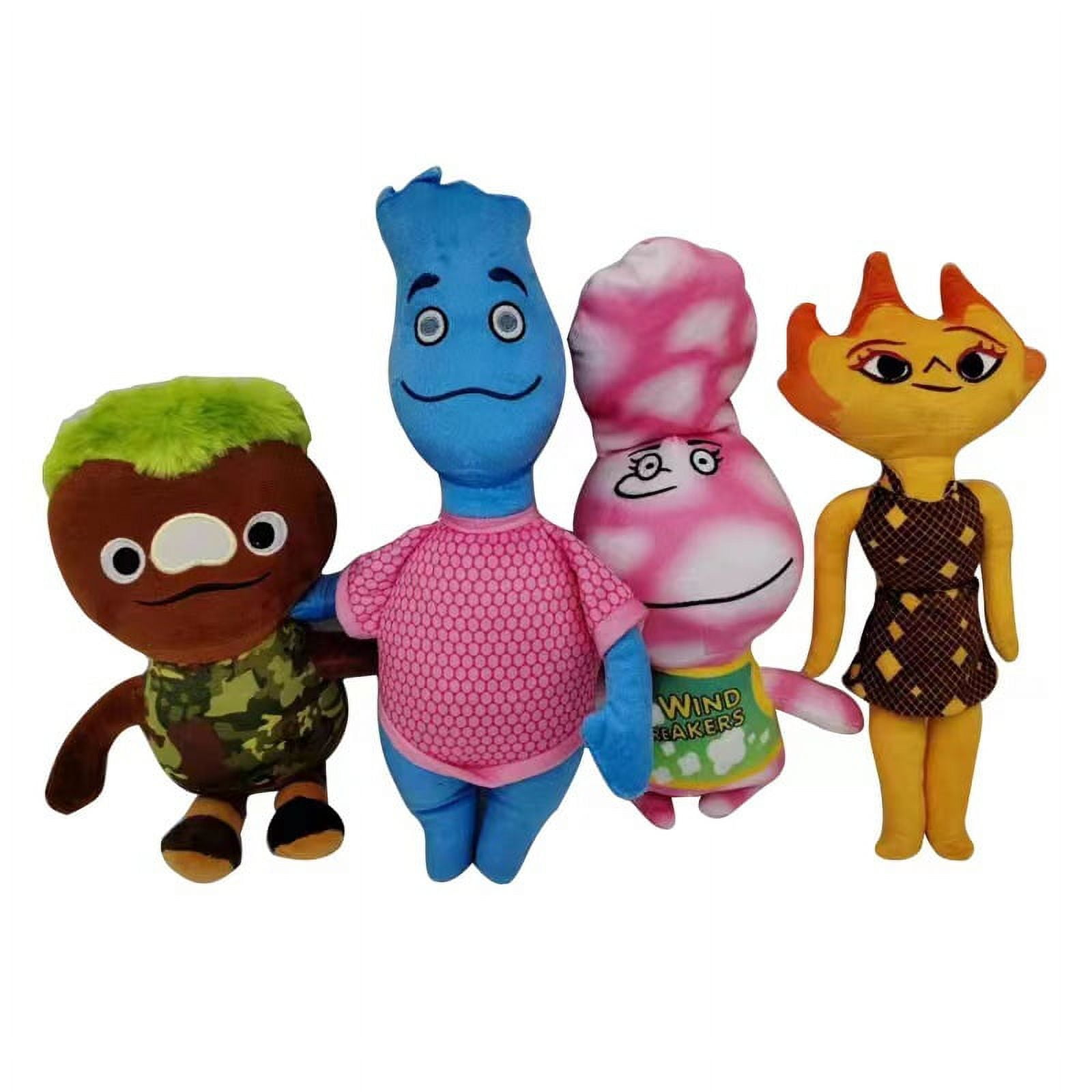 4 Pcs Cartoon Movie Plush Set,Wade/Ember/Cinder/Bernie Lumen Plushies ...