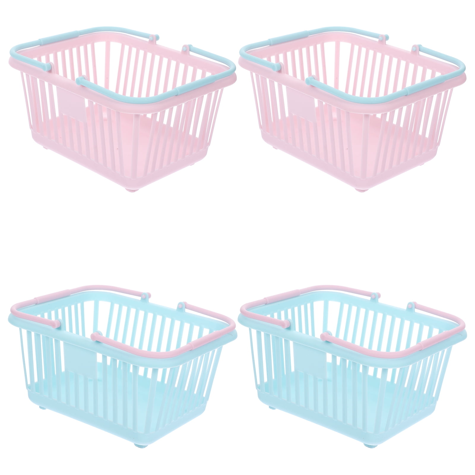 4 Pcs Carts Hand Held Basket Picking Practical Baskets Food Storage ...