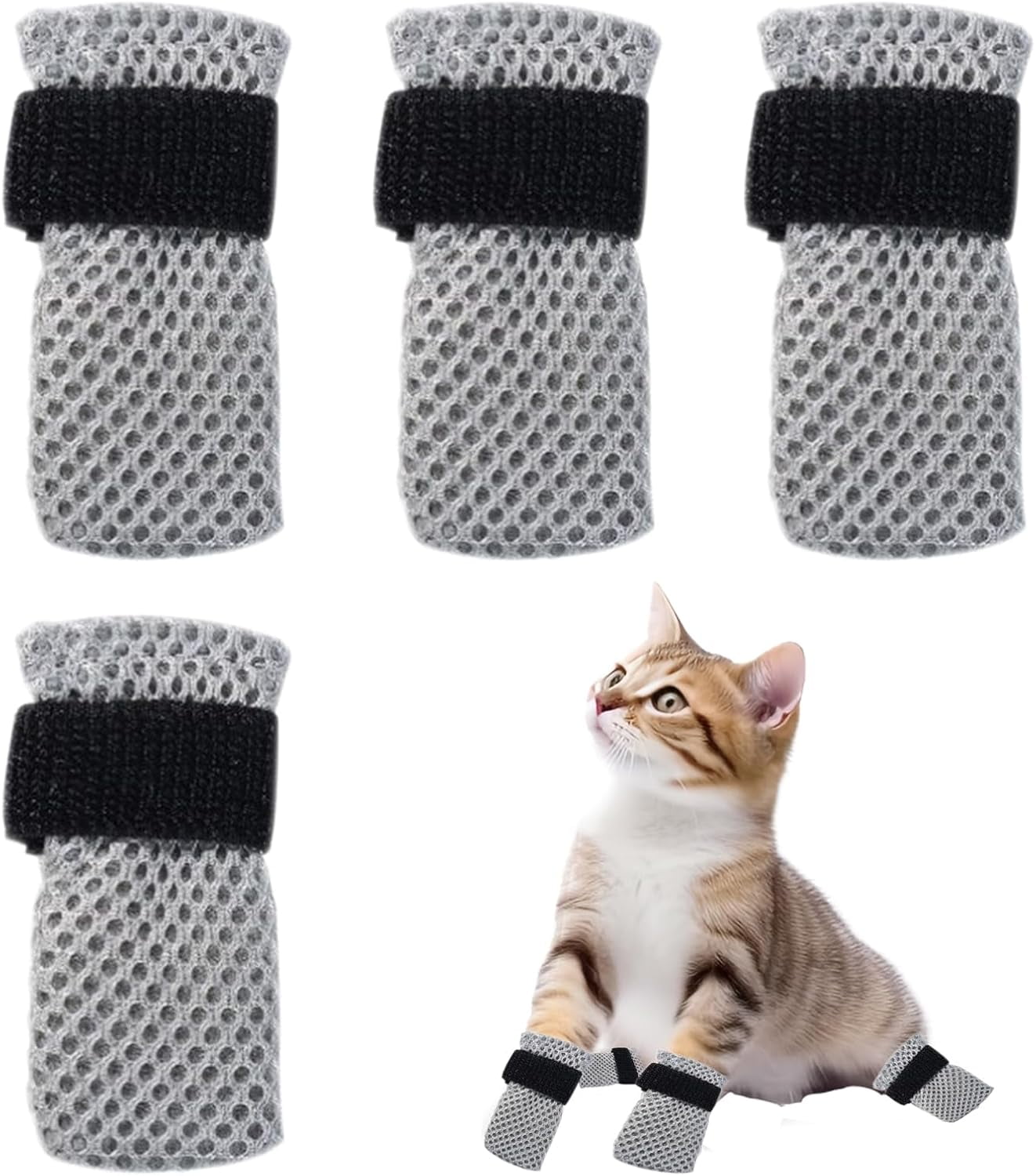 4 Pcs Cat Mittens to Prevent Scratching for Pets with Paw Inner ...